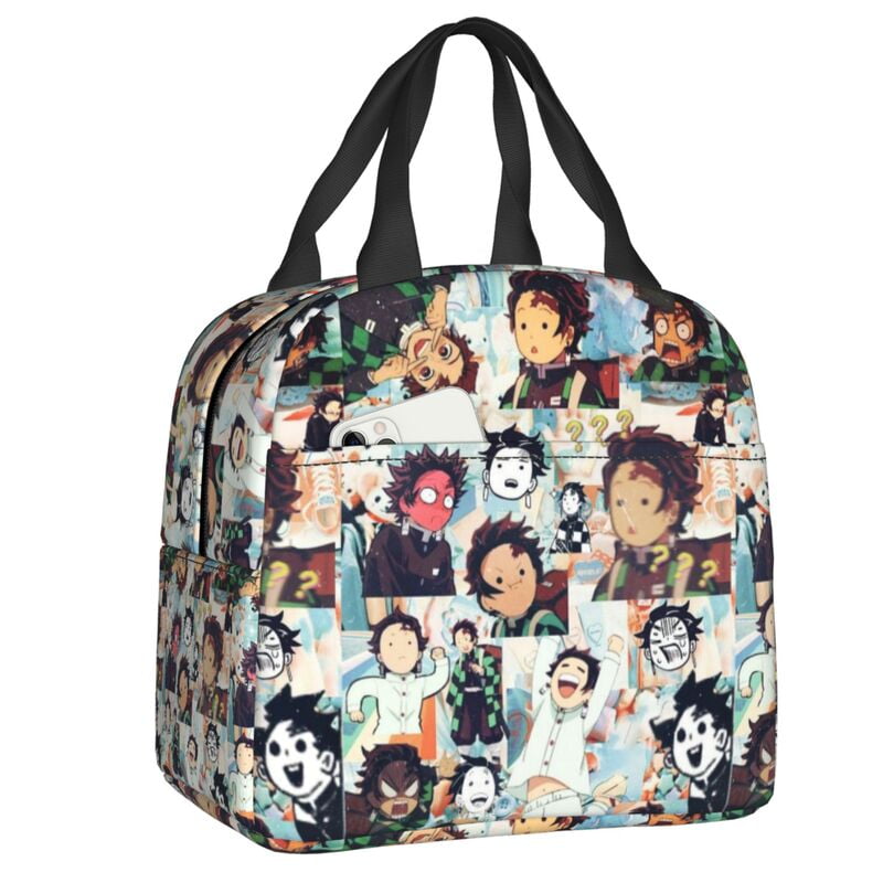 Demon Slayer Insulated Lunch Box Reusable Thermal Cooler Lunch Bag Work ...