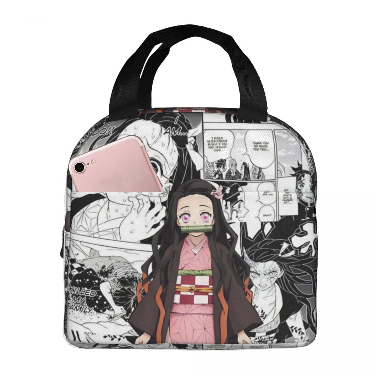 Demon Slayer Insulated Lunch Box Reusable Thermal Cooler Lunch Bag Work ...