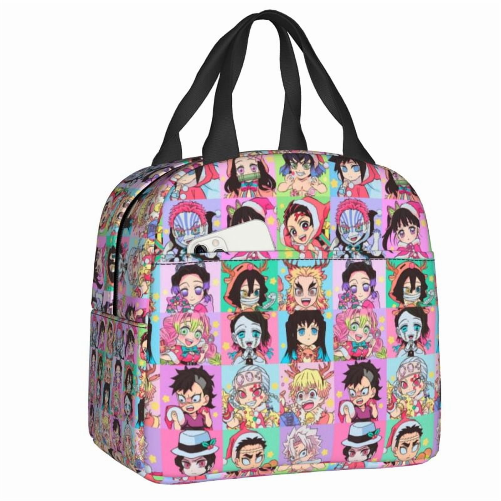 Demon Slayer Insulated Lunch Box Reusable Thermal Cooler Lunch Bag Work ...