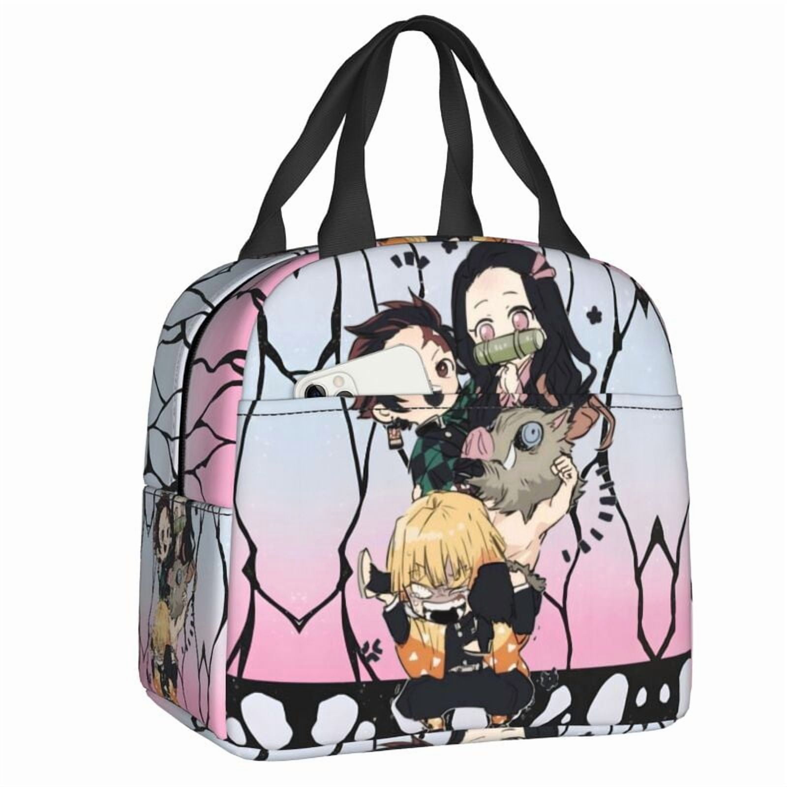 Demon Slayer Insulated Lunch Box Reusable Thermal Cooler Lunch Bag Work ...