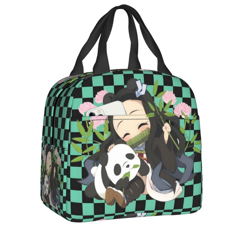 Demon Slayer Insulated Lunch Box Reusable Thermal Cooler Lunch Bag Work ...