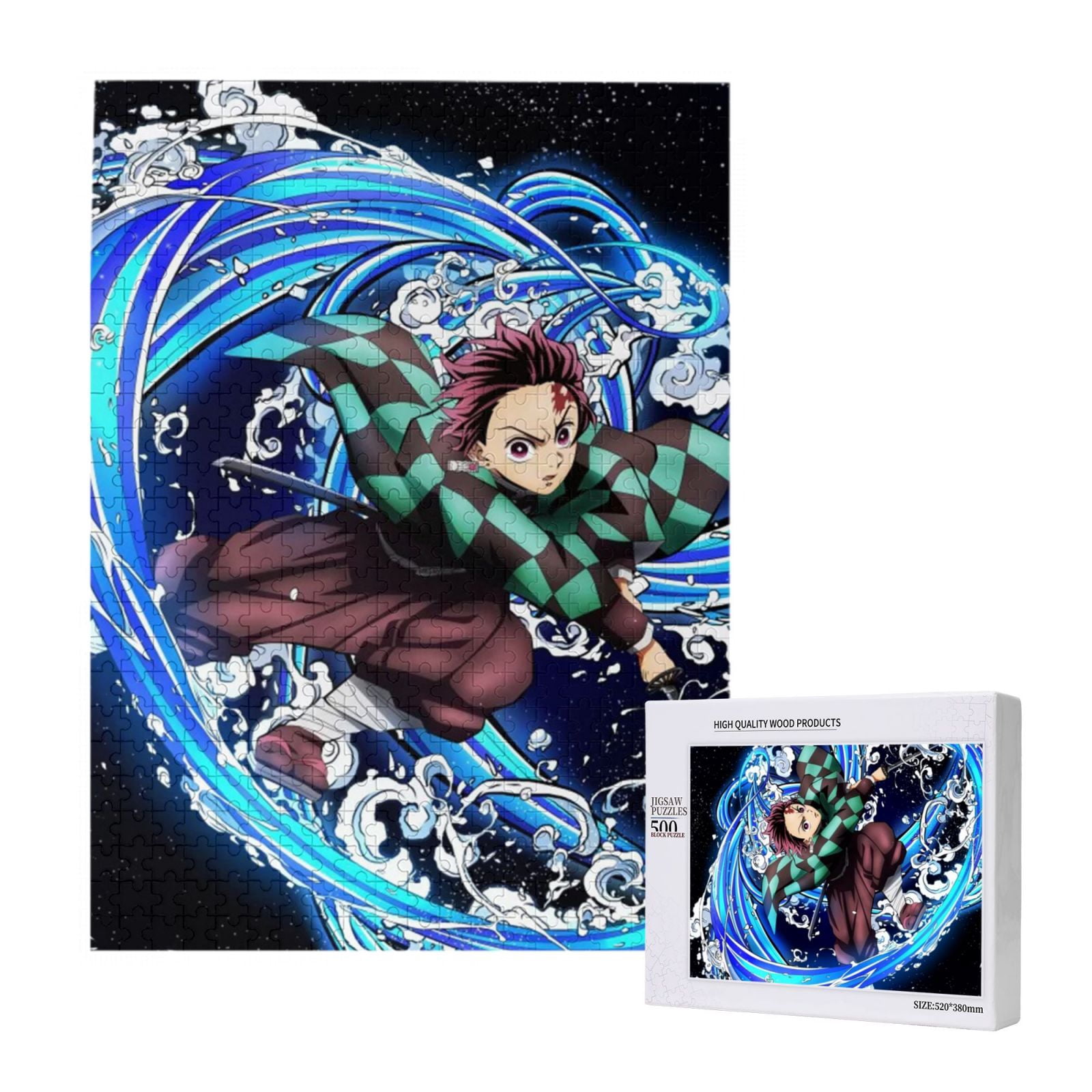 Demon Slayer Jigsaw Puzzle 500 Pieces Wooden Puzzle Home Decor Birthday ...