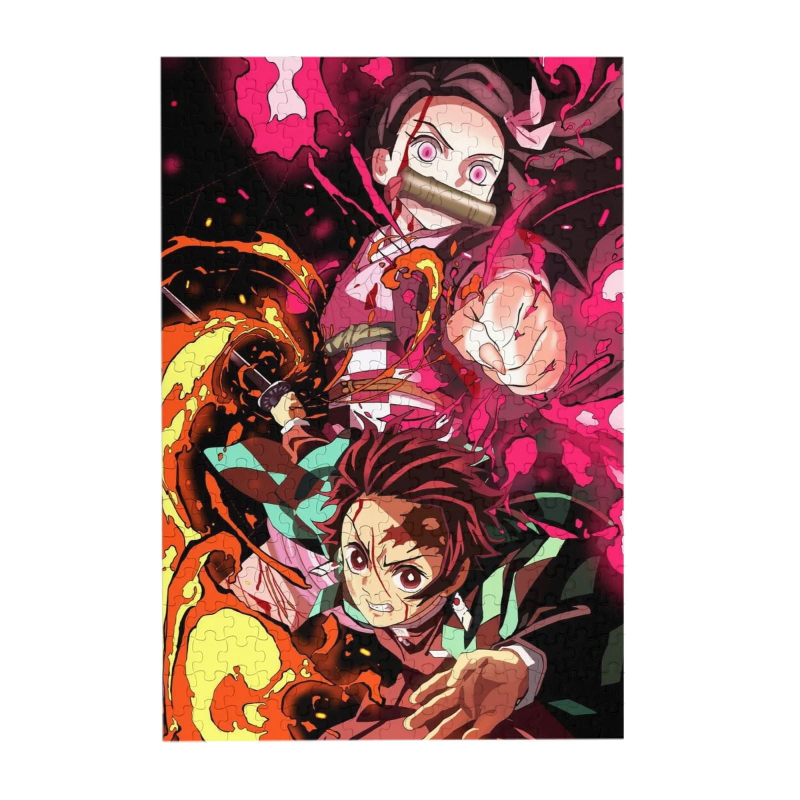 Demon Slayer Jigsaw Puzzle For Adults & Kids - 300pcs Puzzle For Boys ...