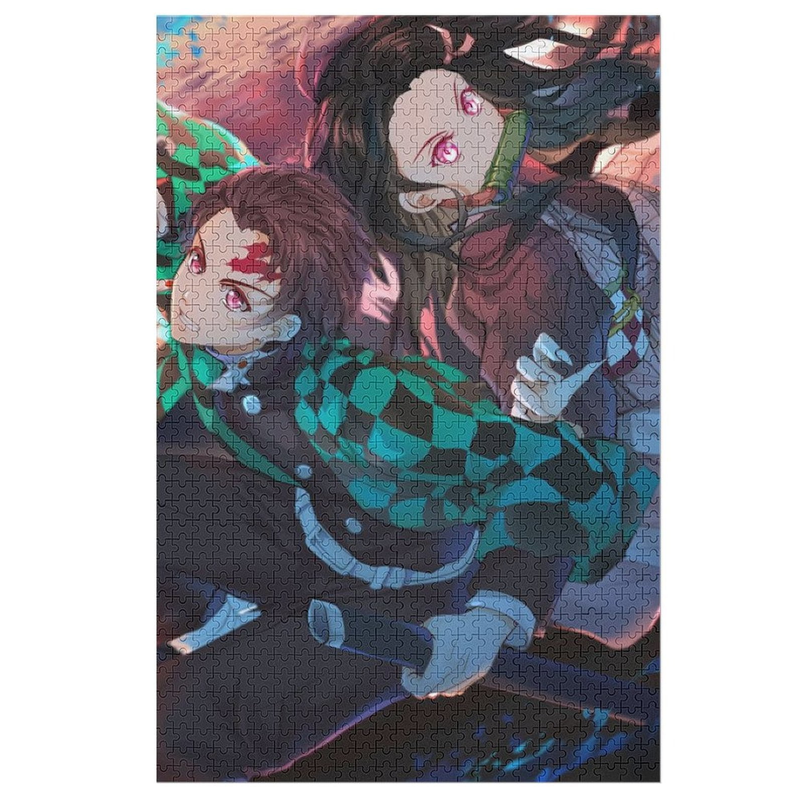 Demon Slayer Jigsaw Puzzle, Wood Puzzles Adult, 1000 PCS Jigsaw Puzzle ...