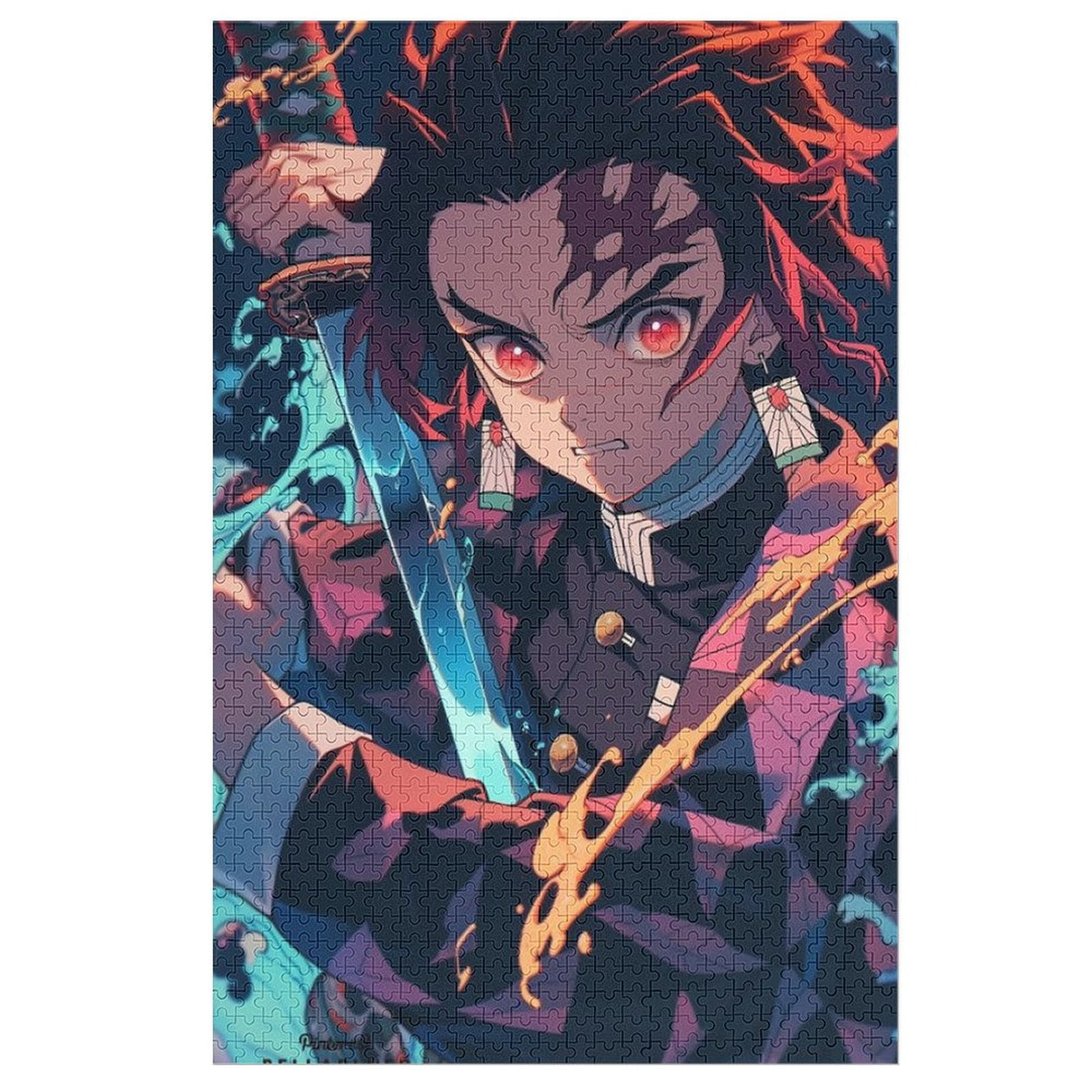 Demon Slayer Jigsaw Puzzle, Wood Puzzles Adult, 1000 PCS Jigsaw Puzzle ...