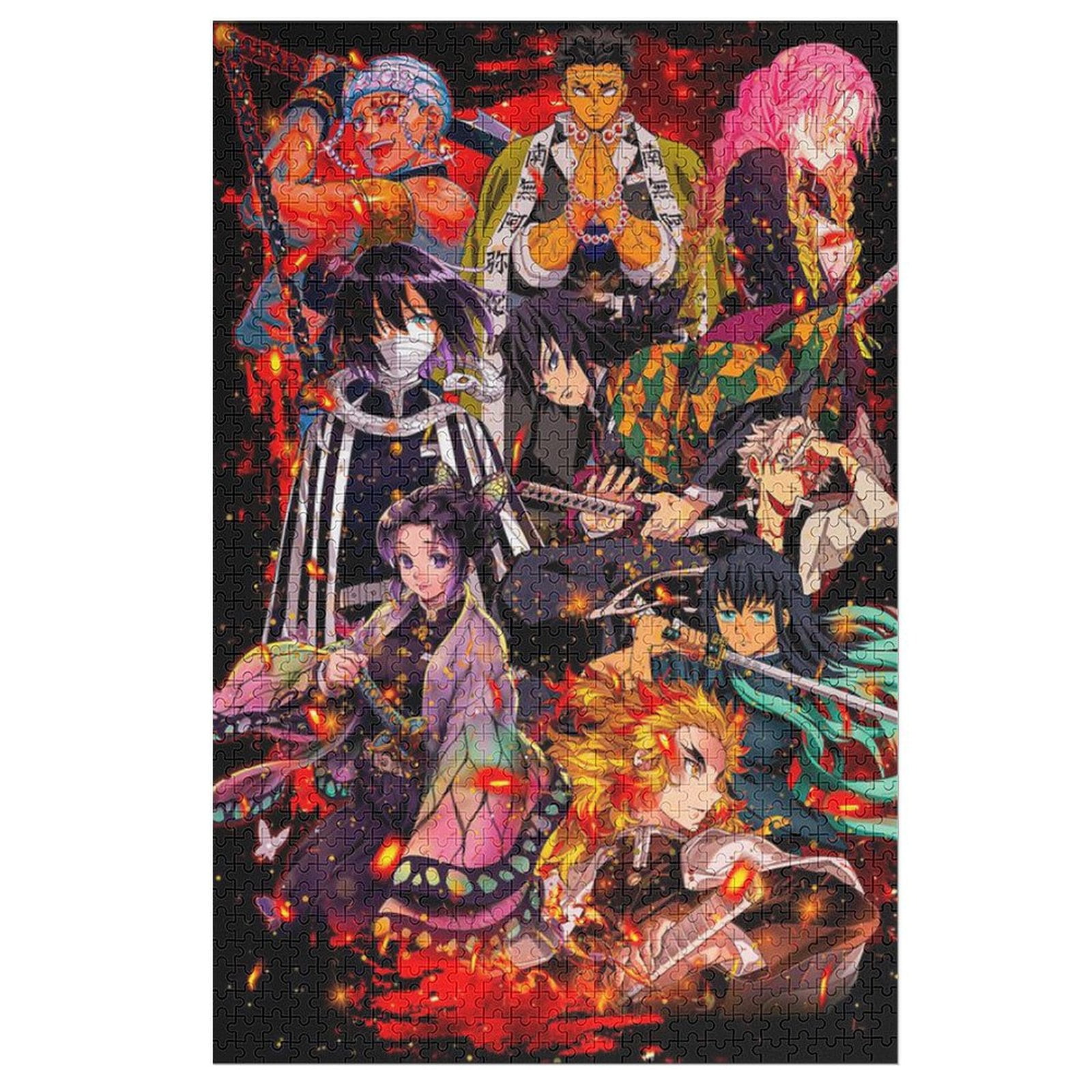 Demon Slayer Jigsaw Puzzle, Wood Puzzles Adult, 1000 PCS Jigsaw Puzzle ...