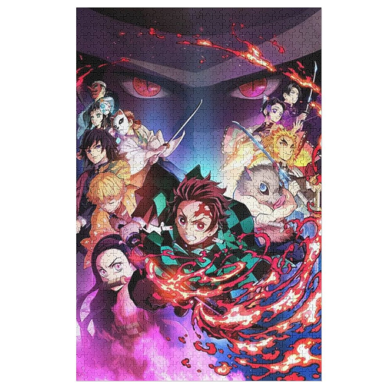Demon Slayer Jigsaw Puzzle, Wood Puzzles Adult, 1000 PCS Jigsaw Puzzle ...