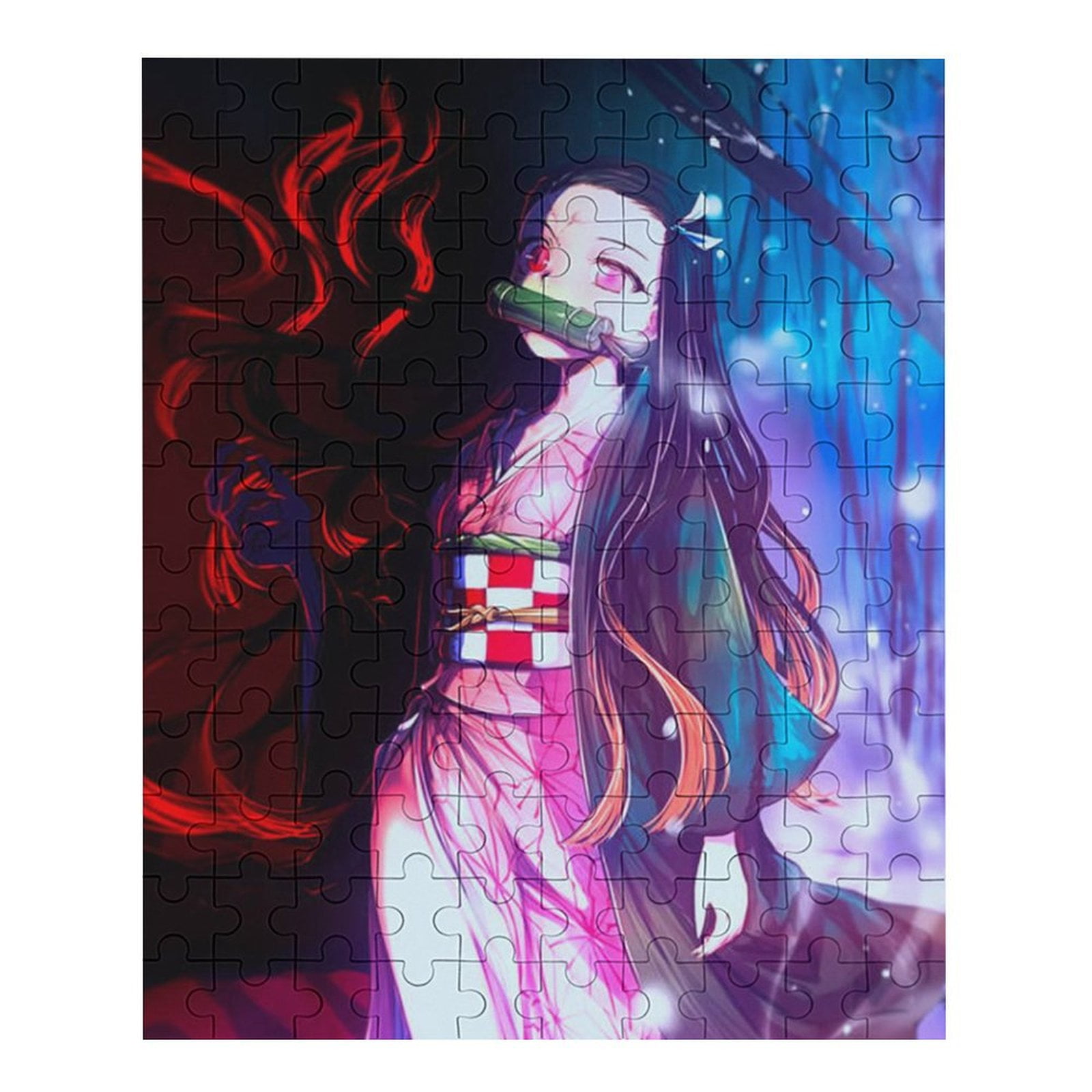 Demon Slayer Jigsaw Puzzle, Wood Puzzles Adult, 120 PCS Jigsaw Puzzle ...