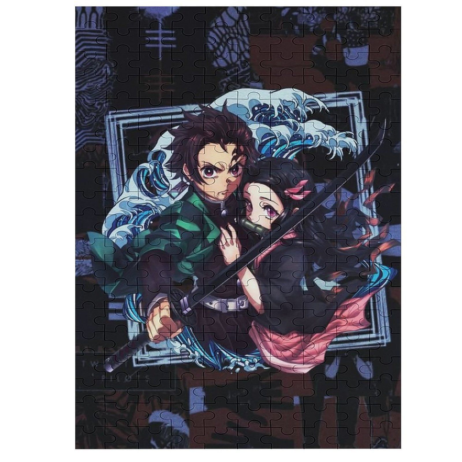 Demon Slayer Jigsaw Puzzle, Wood Puzzles Adult, 200 PCS Jigsaw Puzzle ...