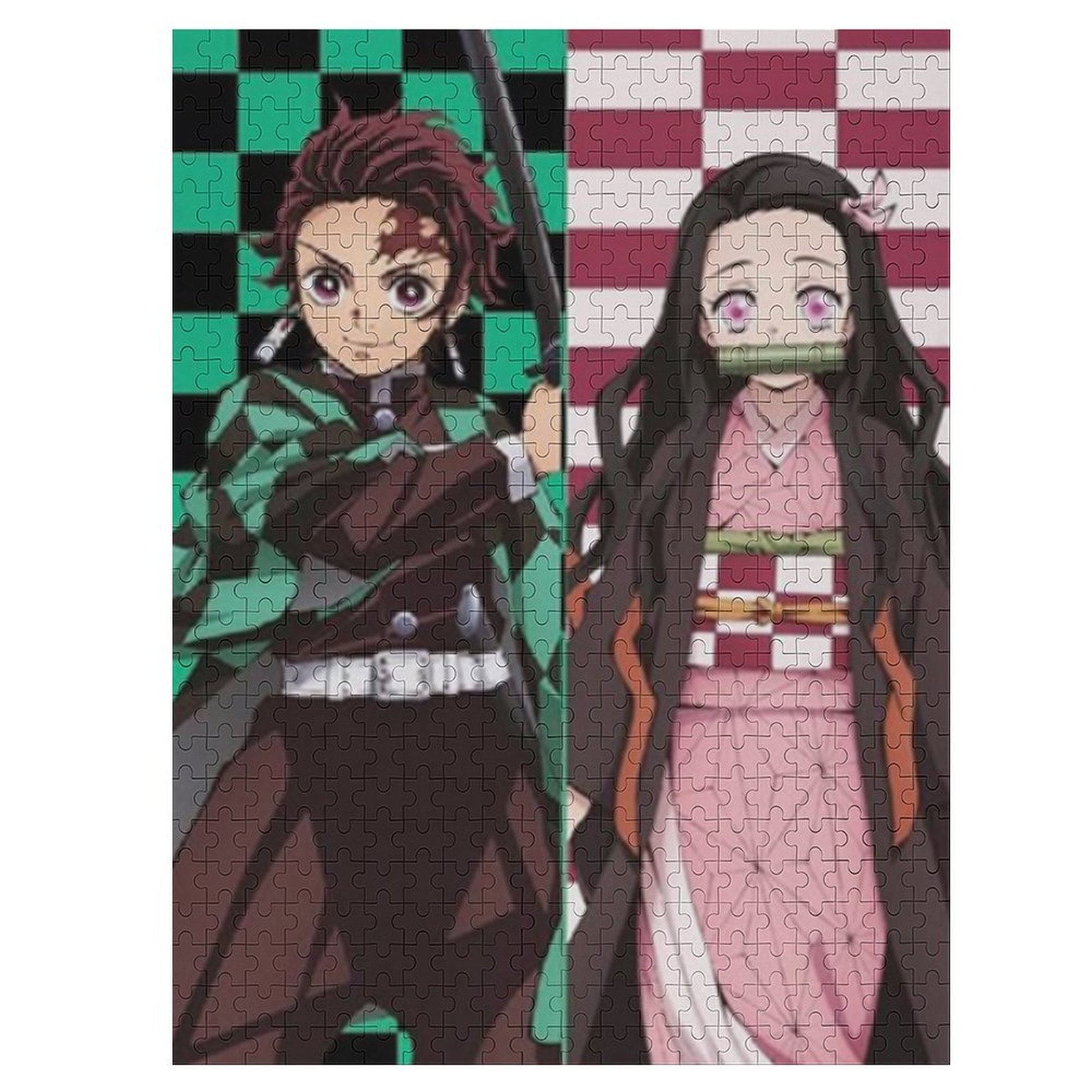 Demon Slayer Jigsaw Puzzle, Wood Puzzles Adult, 500 PCS Jigsaw Puzzle ...