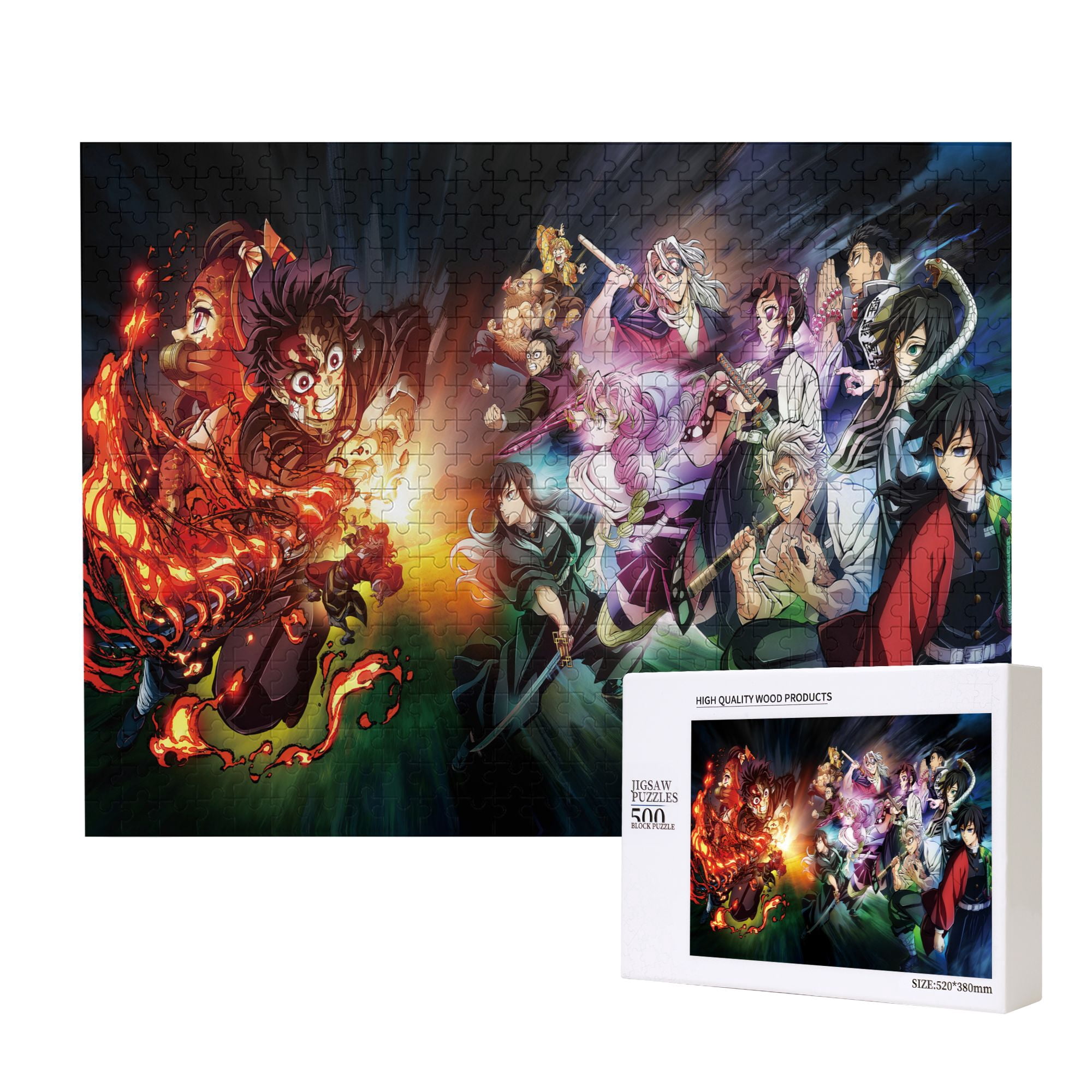 Demon Slayer Kamado 500 Piece Jigsaw Puzzle for Families Challenging ...