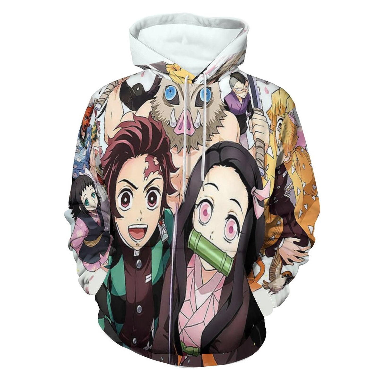 Demon Slayer Kamado Adult Sweater Pullover Hoodie 3D Printed Loose ...
