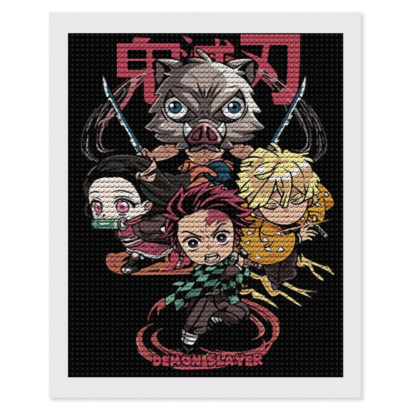 Demon Slayer Kamado Canvas Picture Paintings Prints Wall Hang Diamond ...