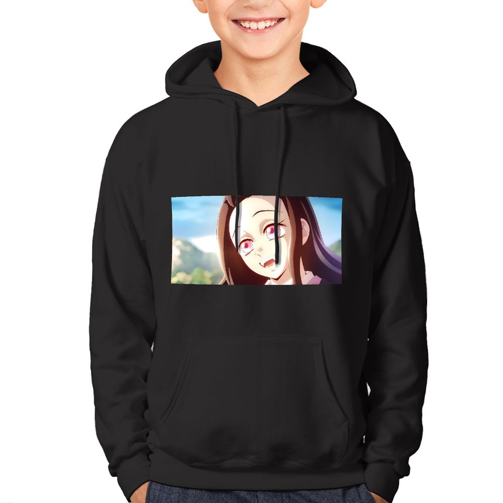 Demon Slayer Kamado Nezuko Black Kids' Hoodie 3d Print Sweatshirt Soft ...