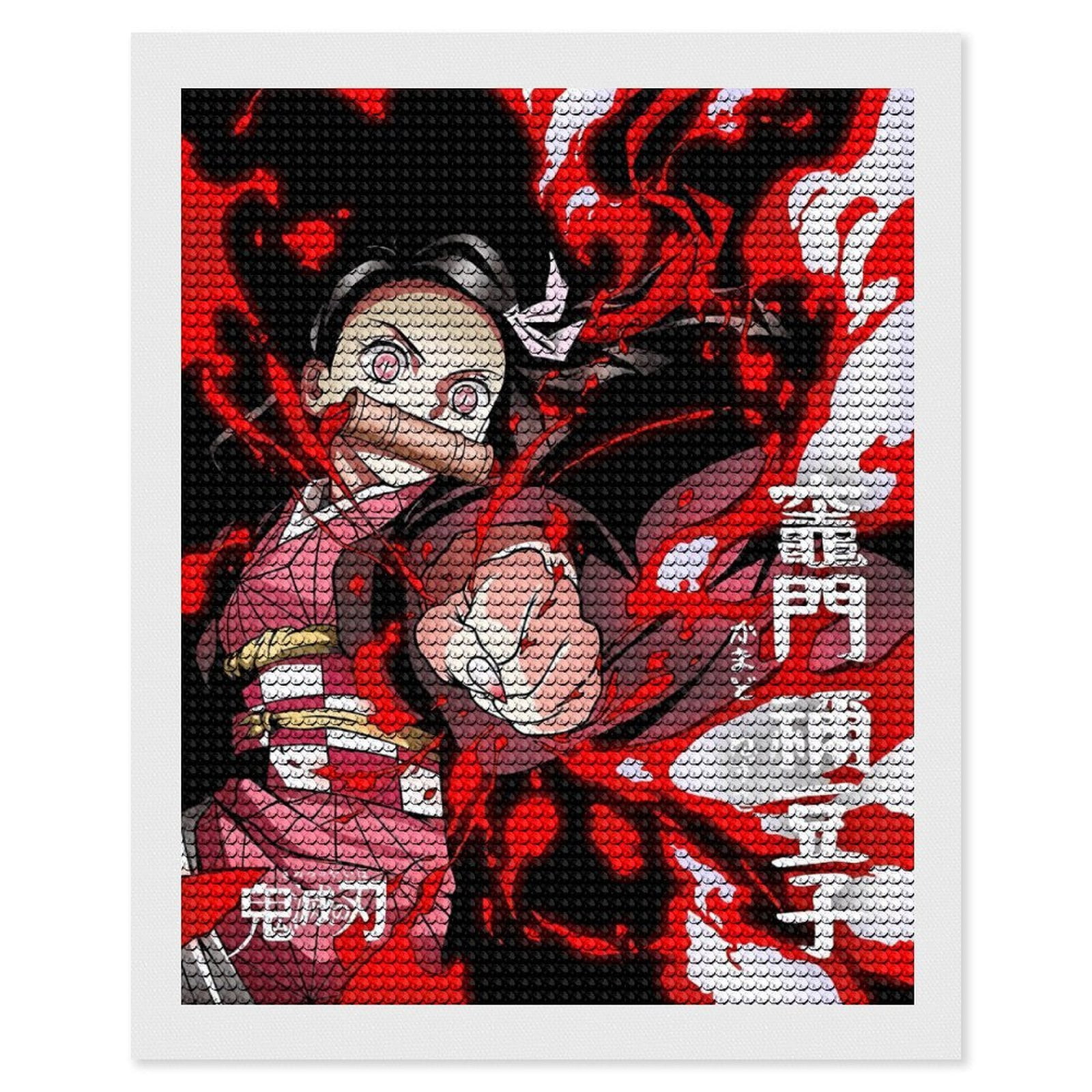 Demon Slayer Kamado Nezuko Diamond Art Kits for Adults 5D Diamond Art ...