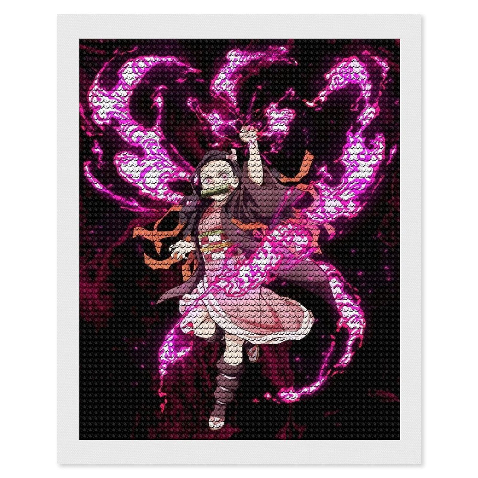 Demon Slayer Kamado Nezuko Diamond Art Kits for Adults 5D Diamond Art ...