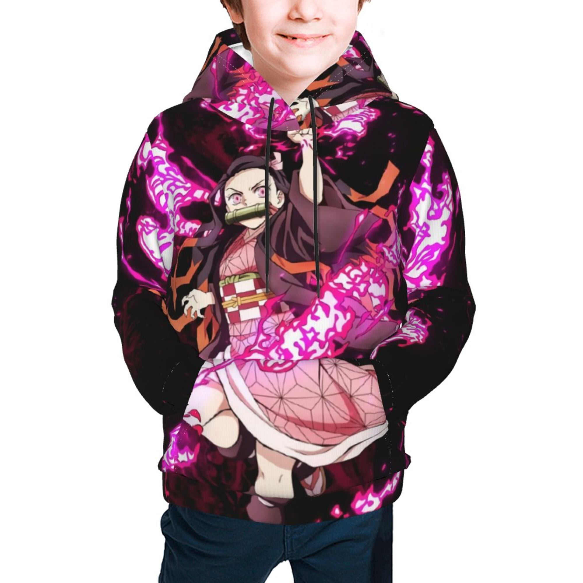 Demon Slayer Kamado Nezuko Kids' Hoodie 3D Print Sweatshirt Soft ...