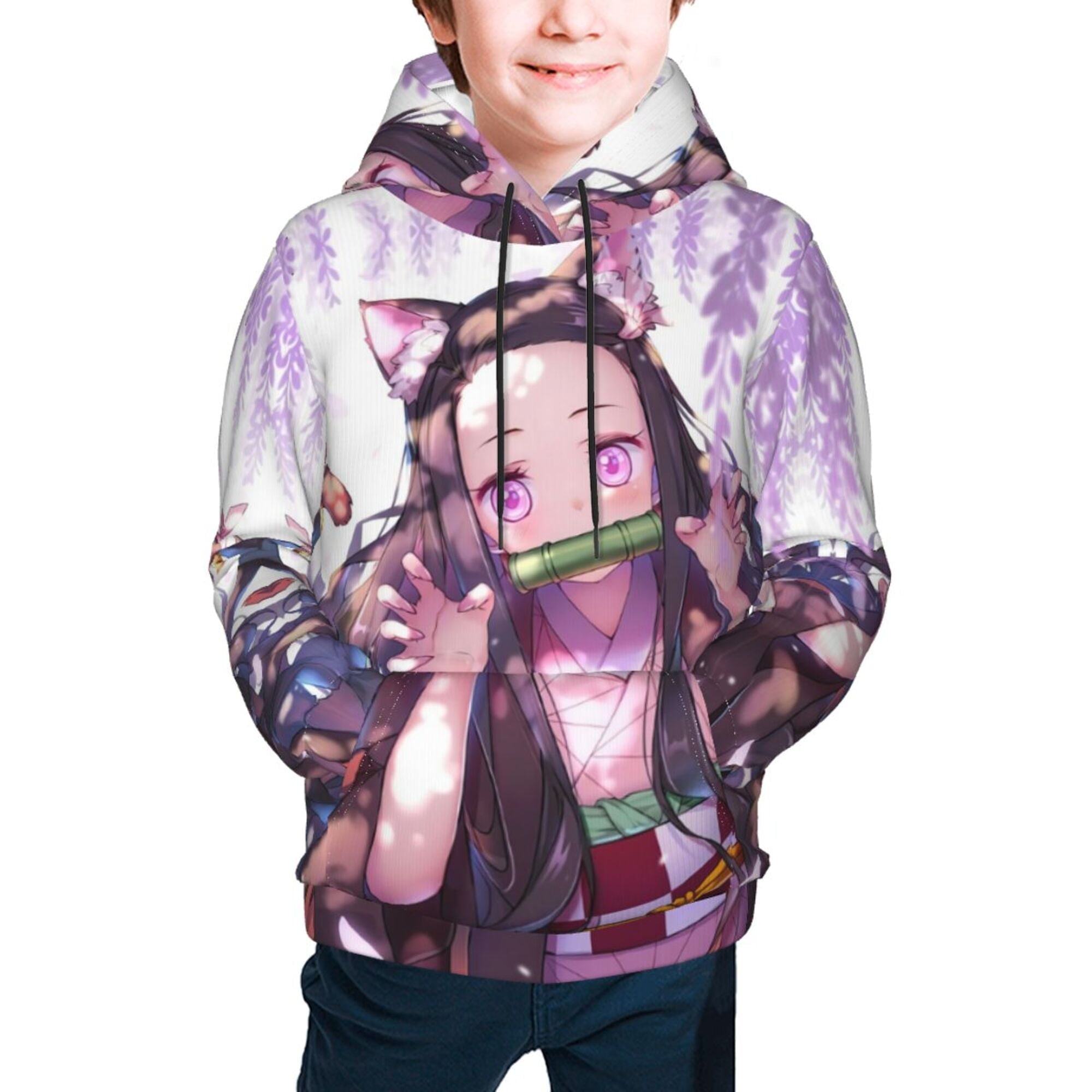 Demon Slayer Kamado Nezuko Kids' Hoodie 3D Print Sweatshirt Soft ...