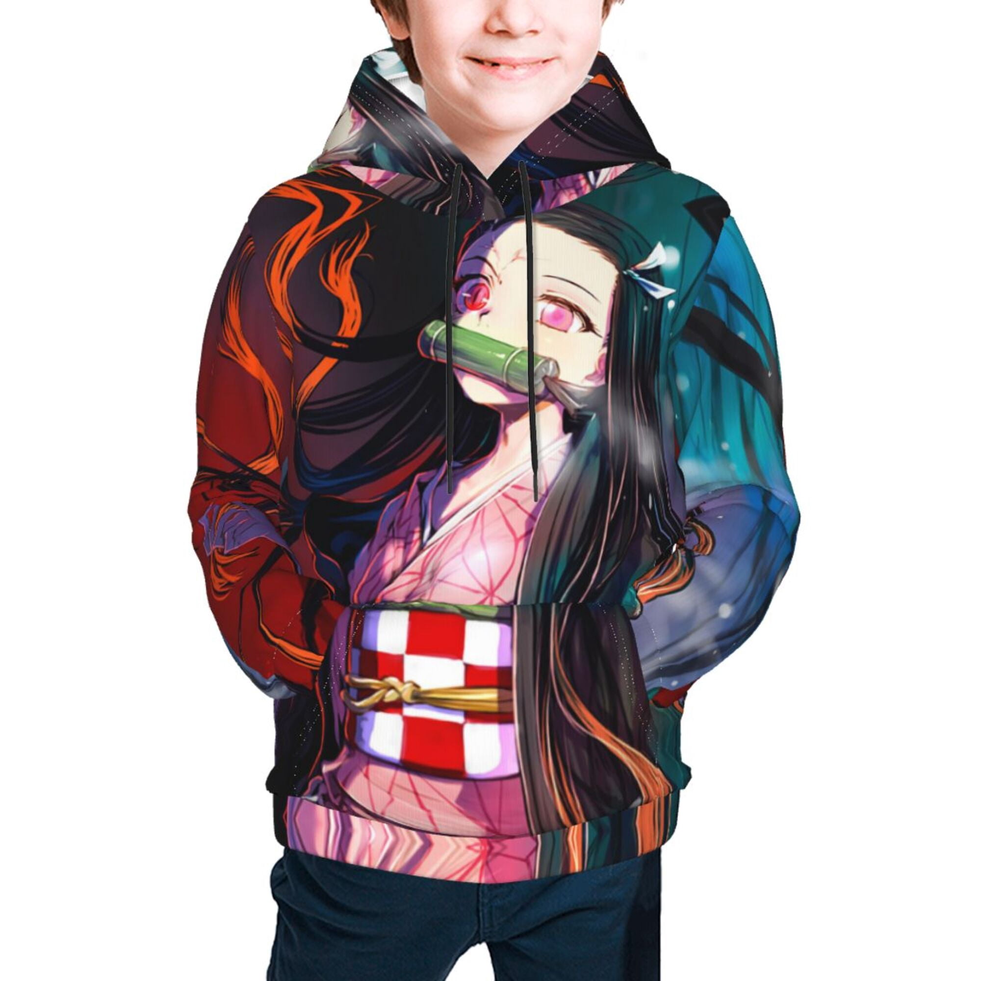 Demon Slayer Kamado Nezuko Kids' Hoodie 3D Print Sweatshirt Soft ...