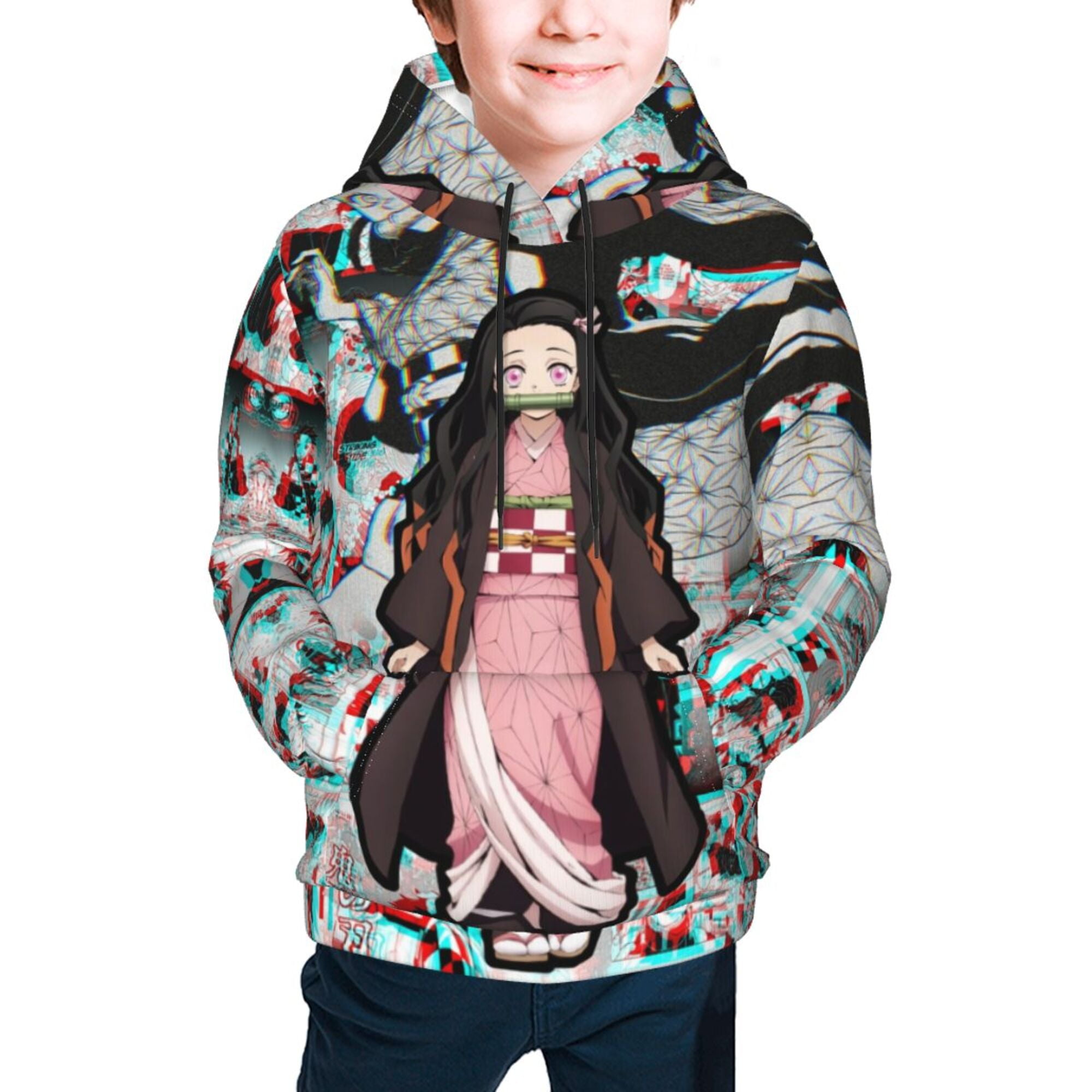 Demon Slayer Kamado Nezuko Kids' Hoodie 3D Print Sweatshirt Soft ...