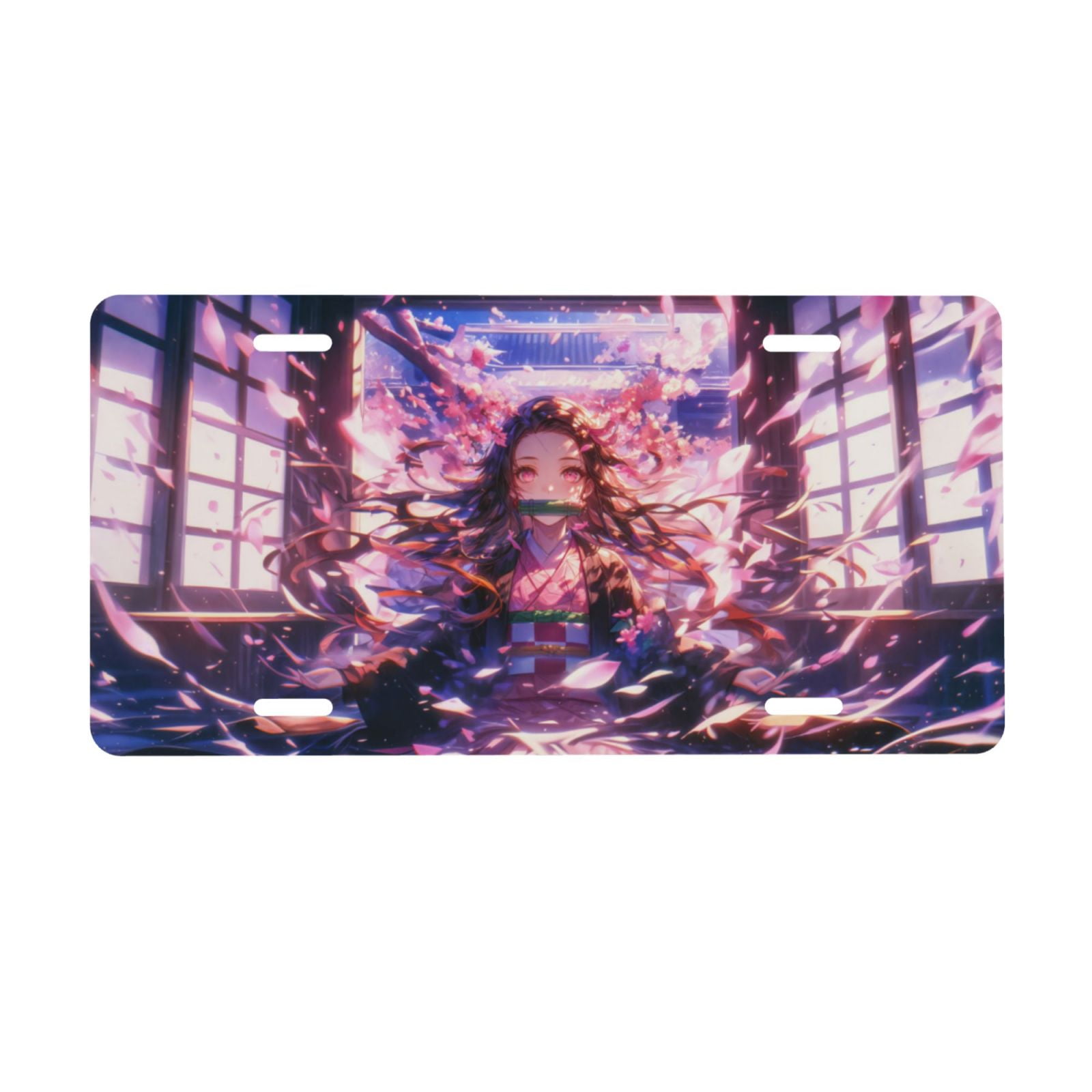Demon Slayer Kamado Nezuko License Plate, Car Front License Plates With ...