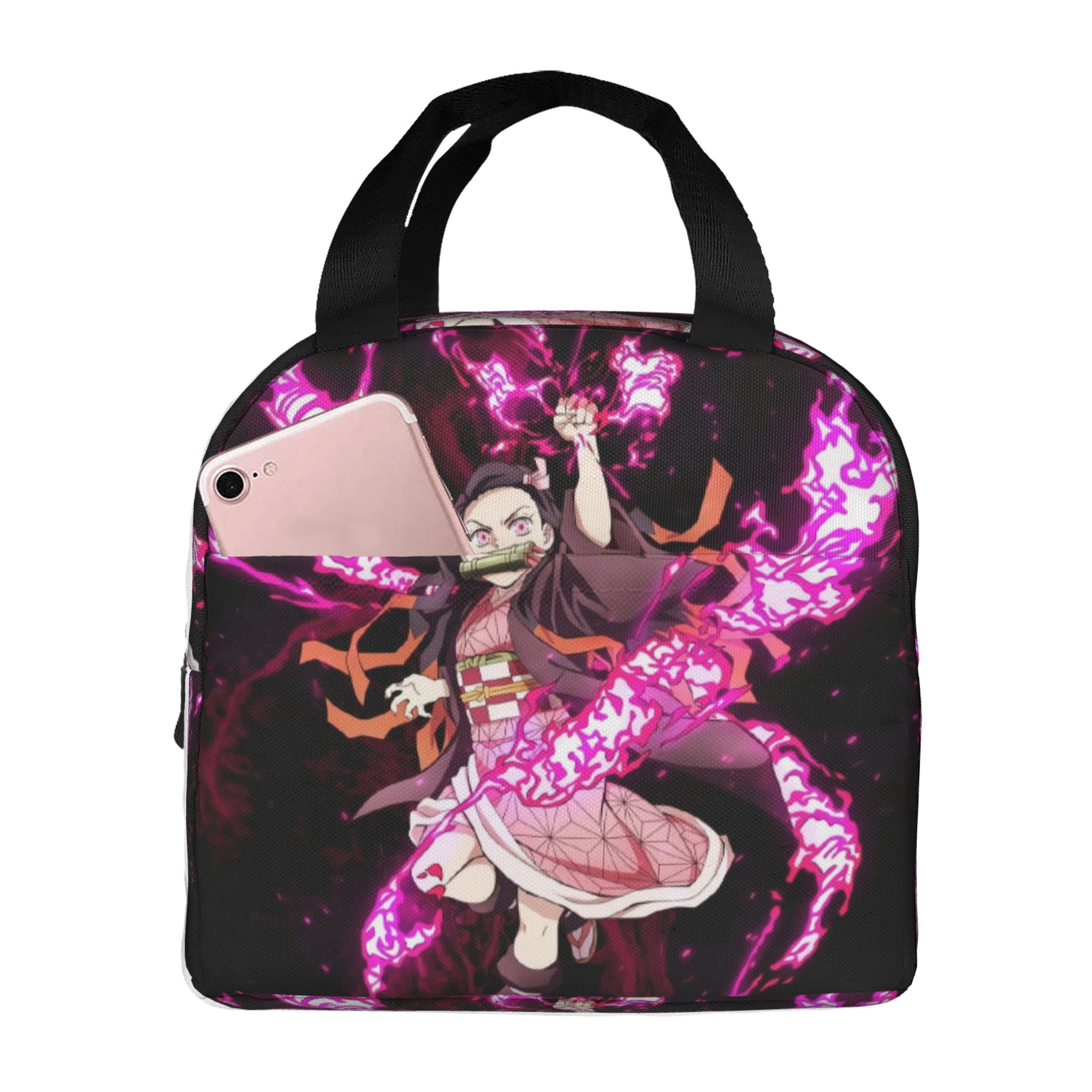 Demon Slayer Kamado Nezuko Lunch Bag Tote Bag Insulated Lunch Box ...