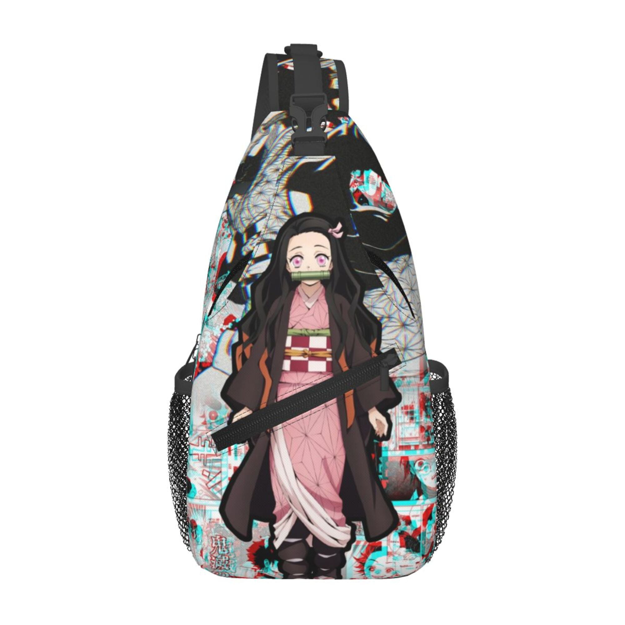 Demon Slayer Kamado Nezuko Sling Bag Crossbody Sling Backpack Chest Bag ...