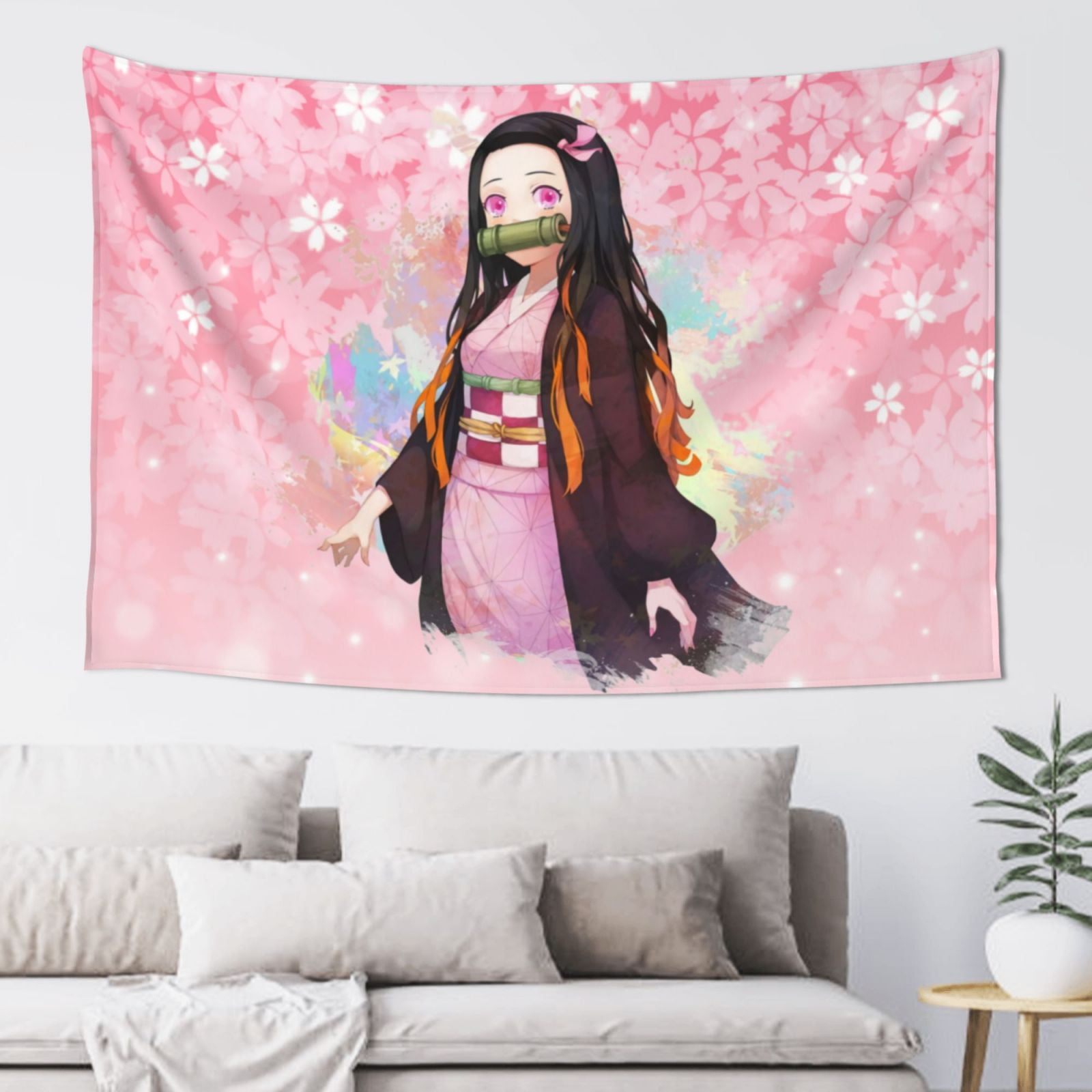 Demon Slayer Kamado Nezuko Tapestry Wall Hanging Home Decoration Wall ...