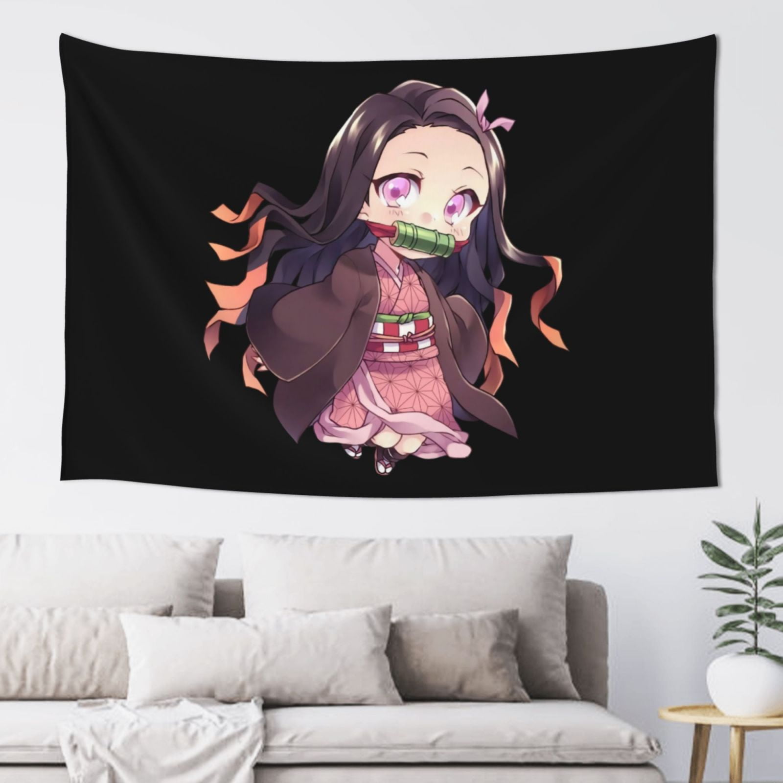 Demon Slayer Kamado Nezuko Tapestry Wall Hanging Home Decoration Wall ...