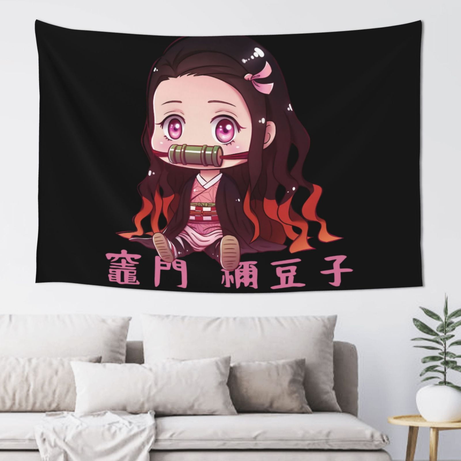 Demon Slayer Kamado Nezuko Tapestry Wall Hanging Home Decoration Wall ...