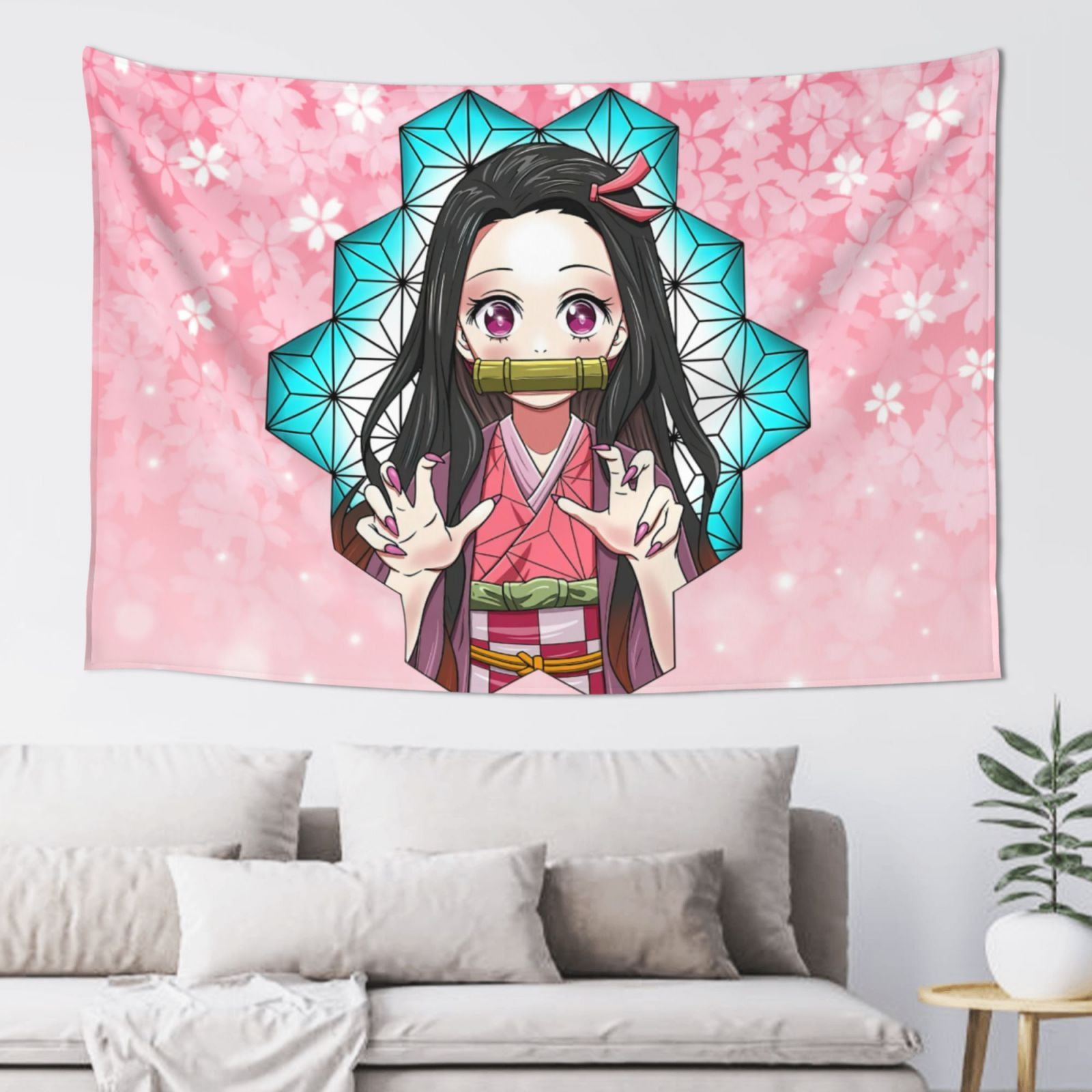 Demon Slayer Kamado Nezuko Tapestry Wall Hanging Home Decoration Wall ...