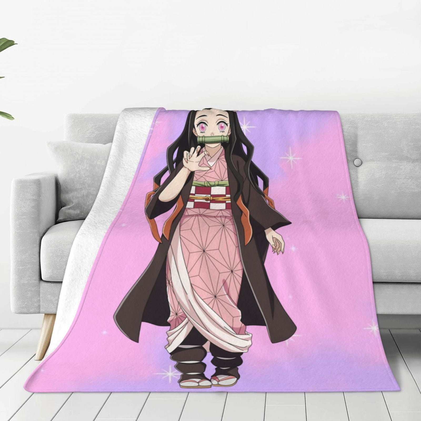 Demon Slayer Kamado Nezuko Throw Blanket Couch Bed Sofa Soft ...