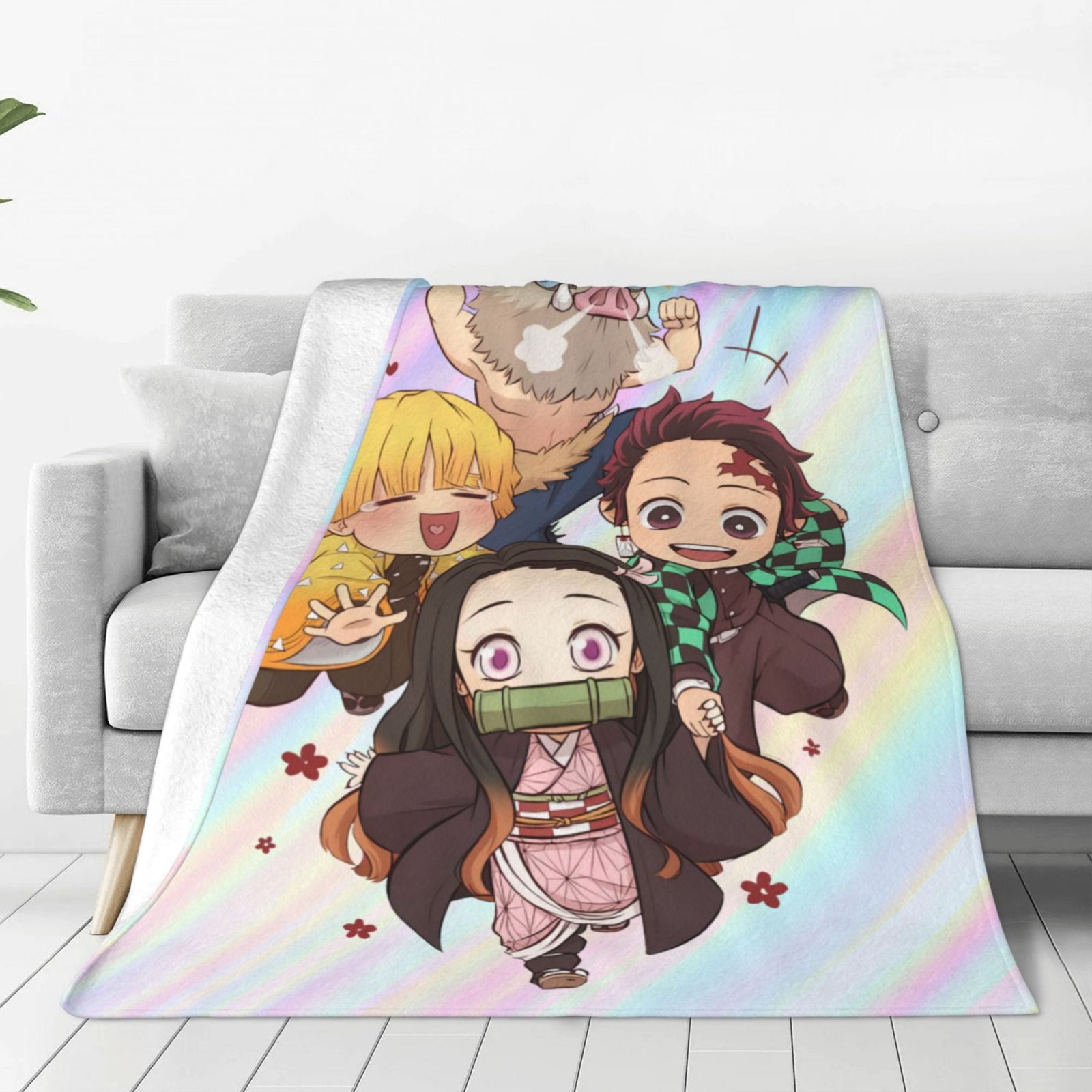 Demon Slayer Kamado Nezuko Throw Blanket Couch Bed Sofa Soft ...