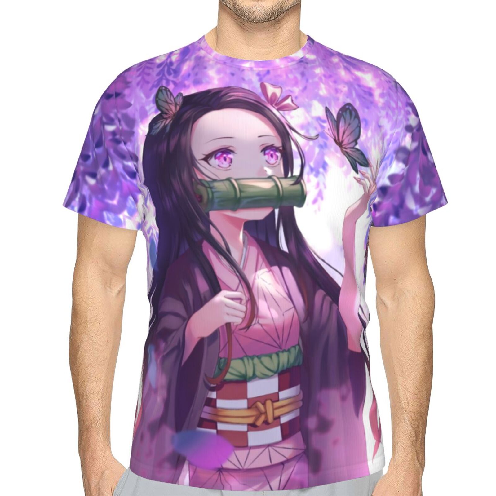 Demon Slayer Kamado Nezuko Unisex 3d Pattern Printed Short Sleeve T ...