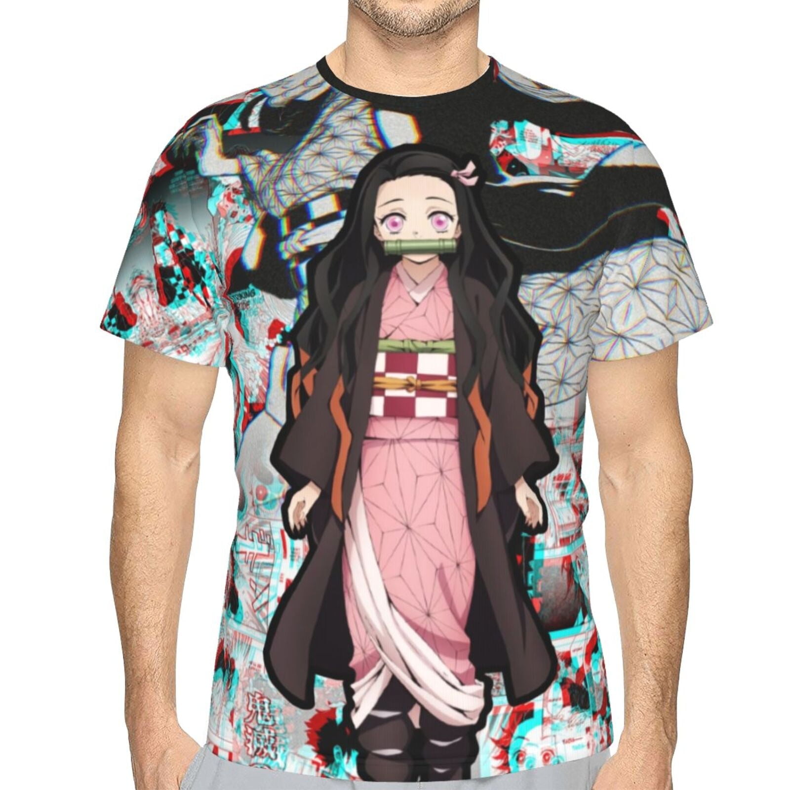 Demon Slayer Kamado Nezuko Unisex 3d Pattern Printed Short Sleeve T ...