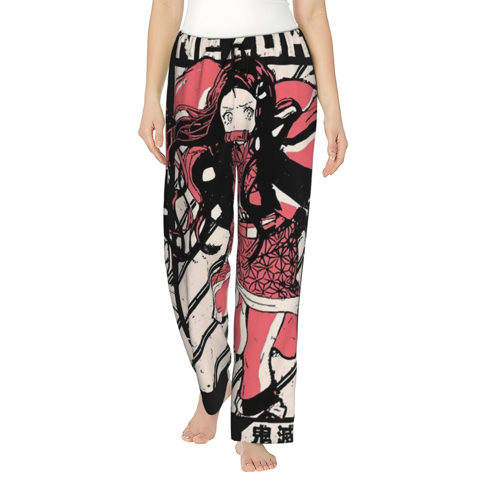 Demon Slayer Kamado Nezuko Women's Pajama Pants With Pockets Lounge ...