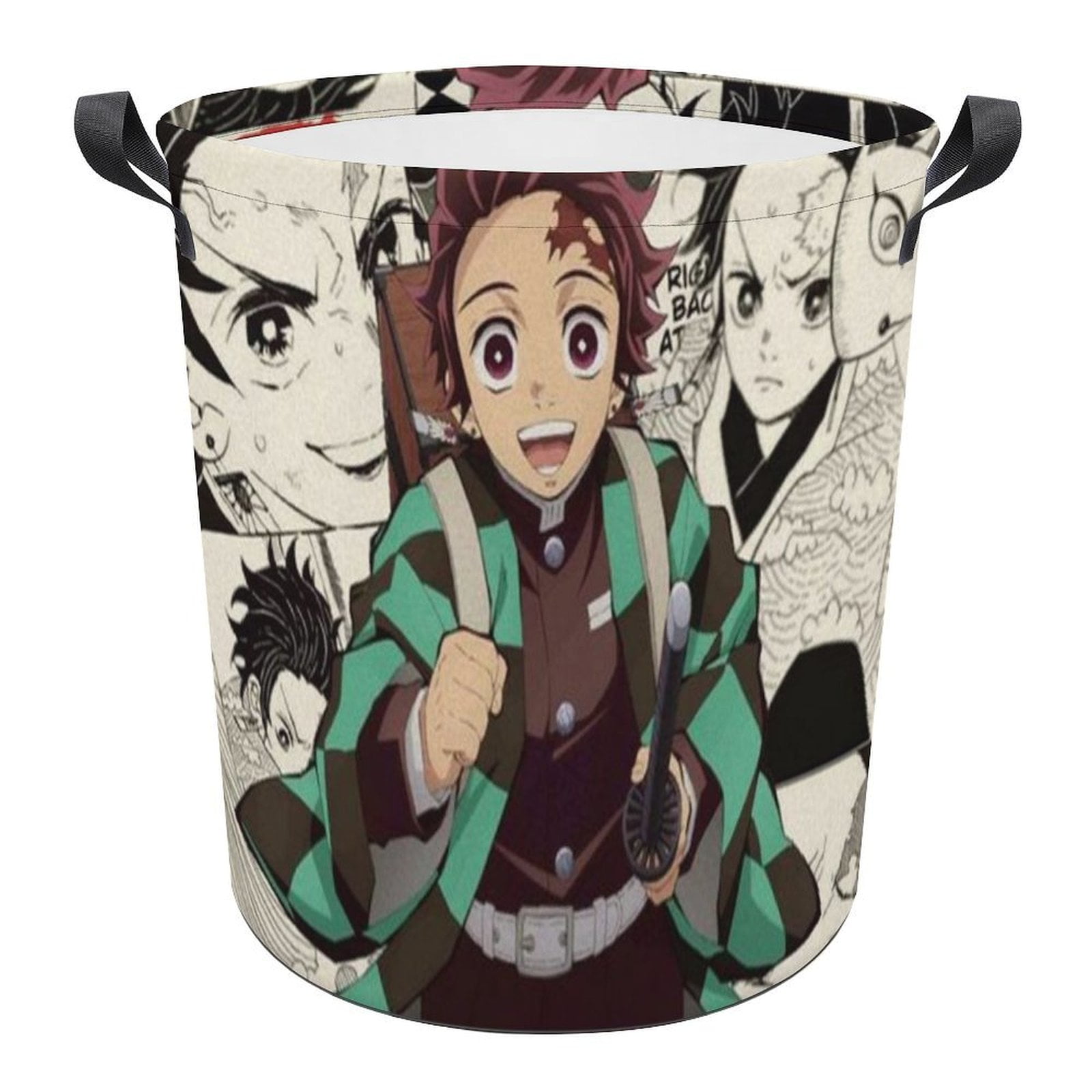 Demon Slayer Kamado Tanjiro Laundry Hamper Circular Foldable Large ...