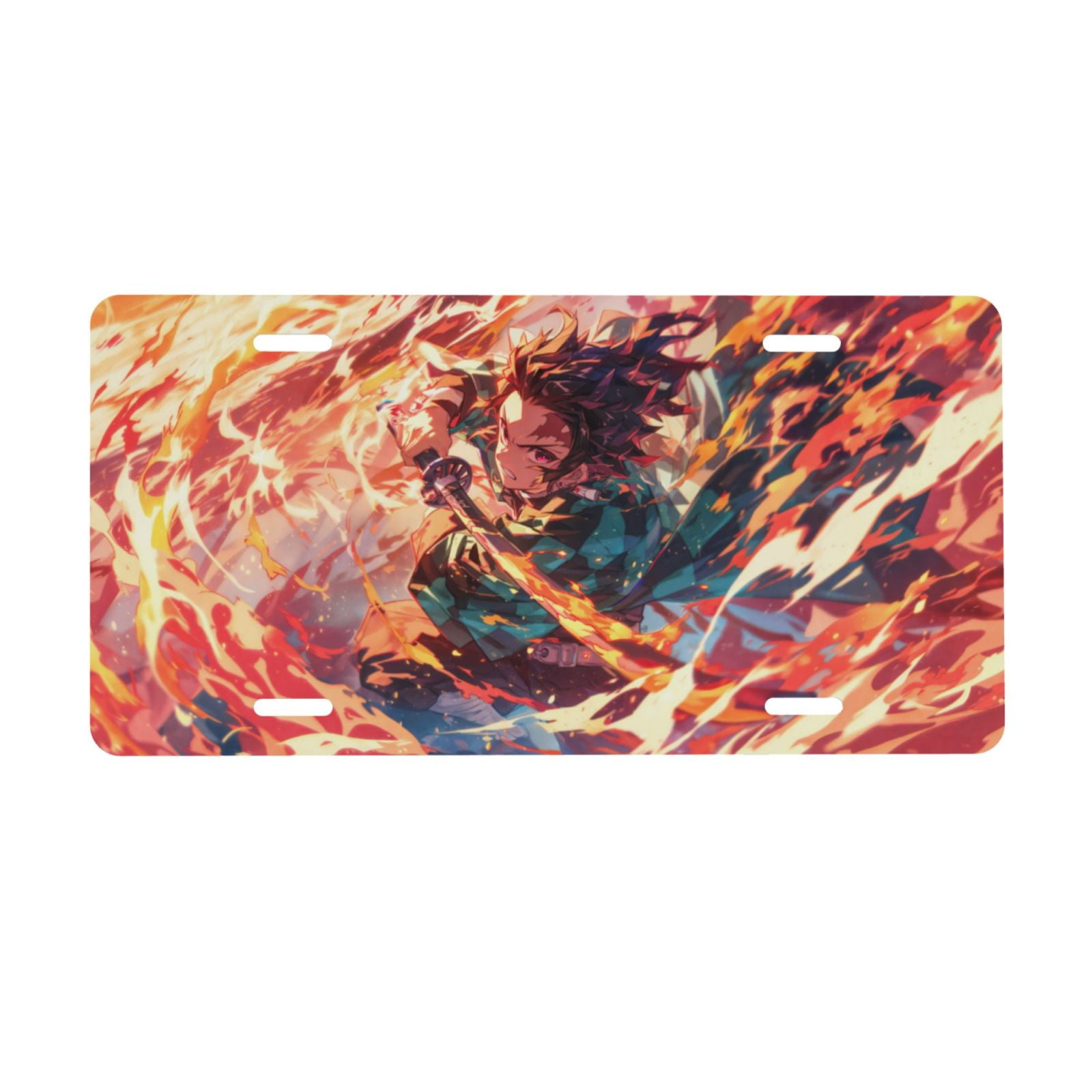 Demon Slayer Kamado Tanjirou License Plate, Car Front License Plates ...