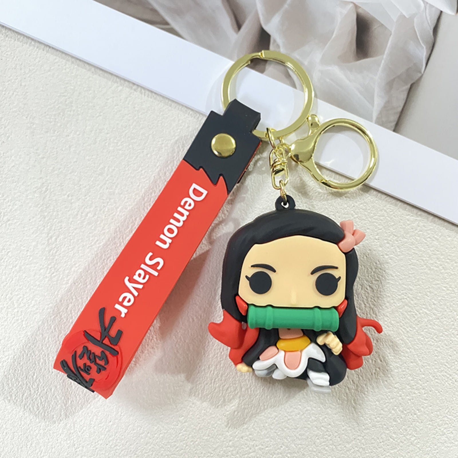Demon Slayer Keychain - Anime Character Key Ring,Keychain Charm for Bag ...