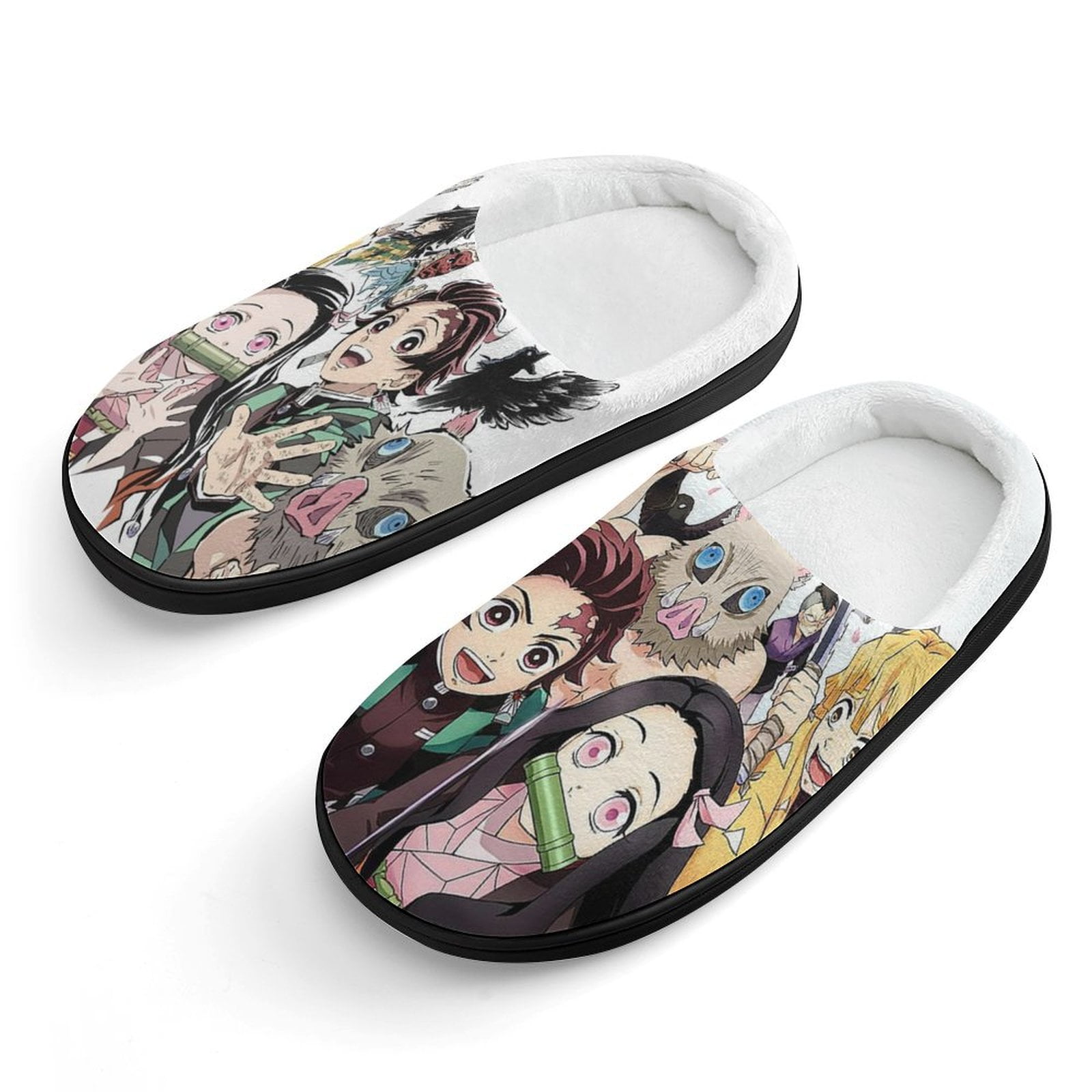 Demon Slayer Kids Cotton Slippers Slip-on Indoor Memory Foam House ...