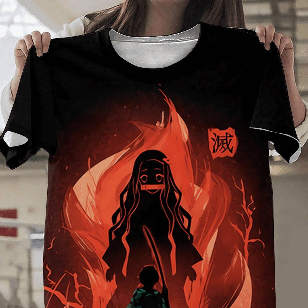 Demon Slayer Kids' Tee Funny Round Neck Kamado Nezuko T Shirts Birthday ...