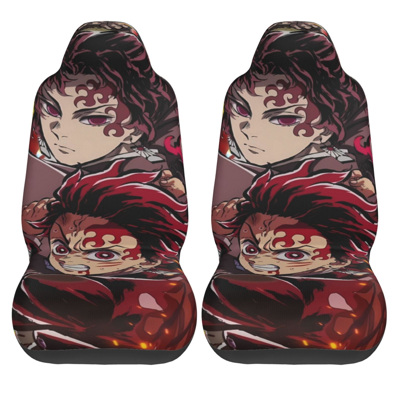 Demon-Slayer-Kimetsu-No-Yaiba 2 Pcs Car Seat Covers, Soft Universal ...