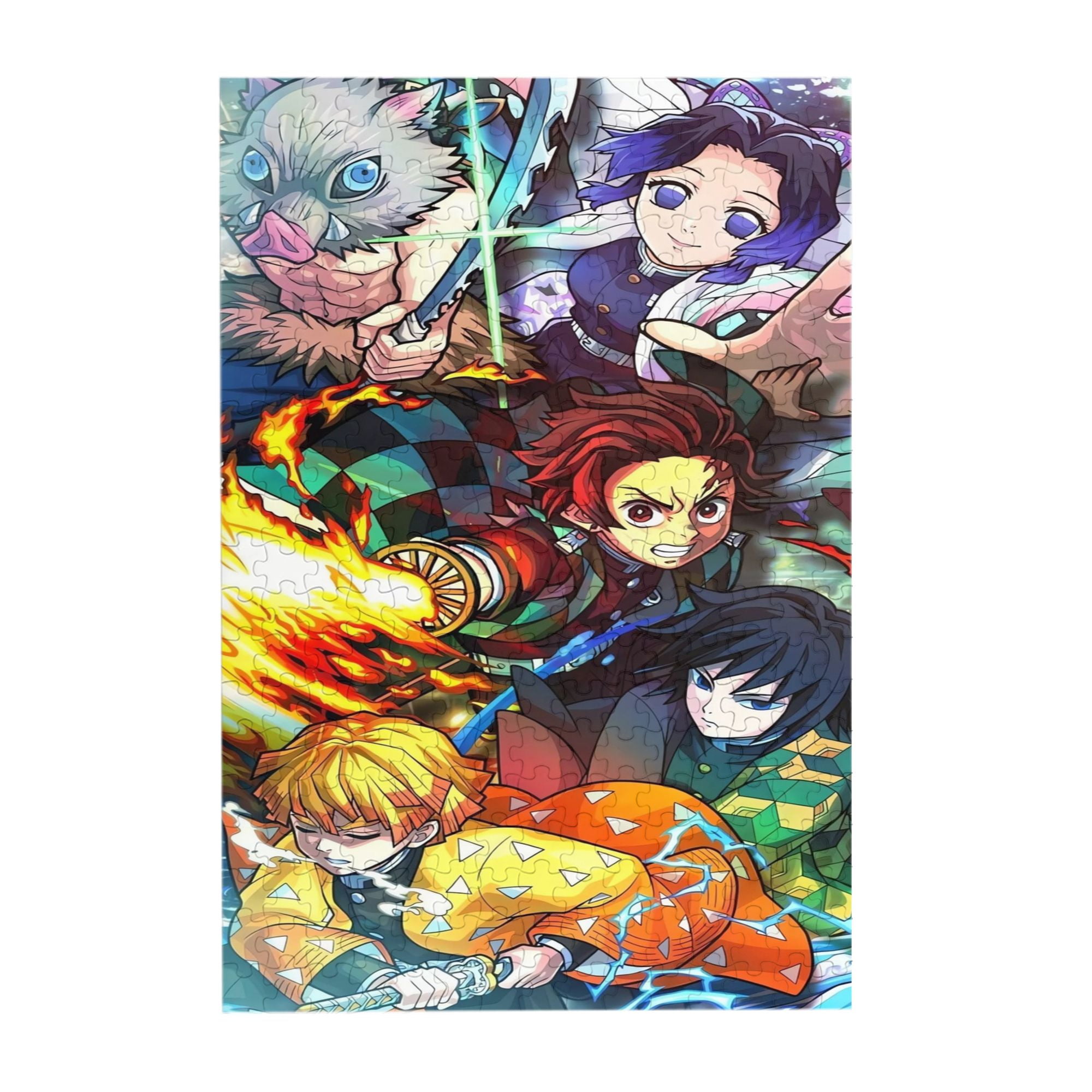 Demon Slayer: Kimetsu No Yaiba 300 Piece Puzzles,Wooden Jigsaw Puzzle ...
