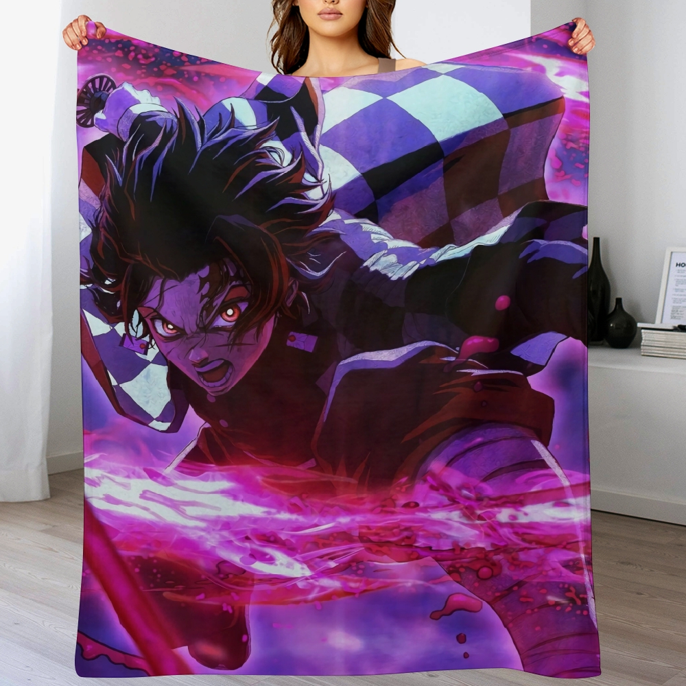 Demon Slayer Kimetsu No Yaiba 4K Lightweight Flannel Blanket 182723 ...