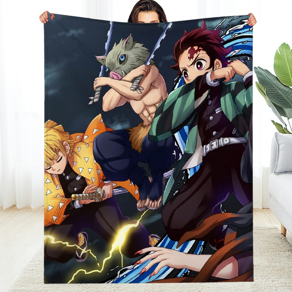 Demon Slayer Kimetsu No Yaiba 4K Lightweight Flannel Blanket 182832 ...