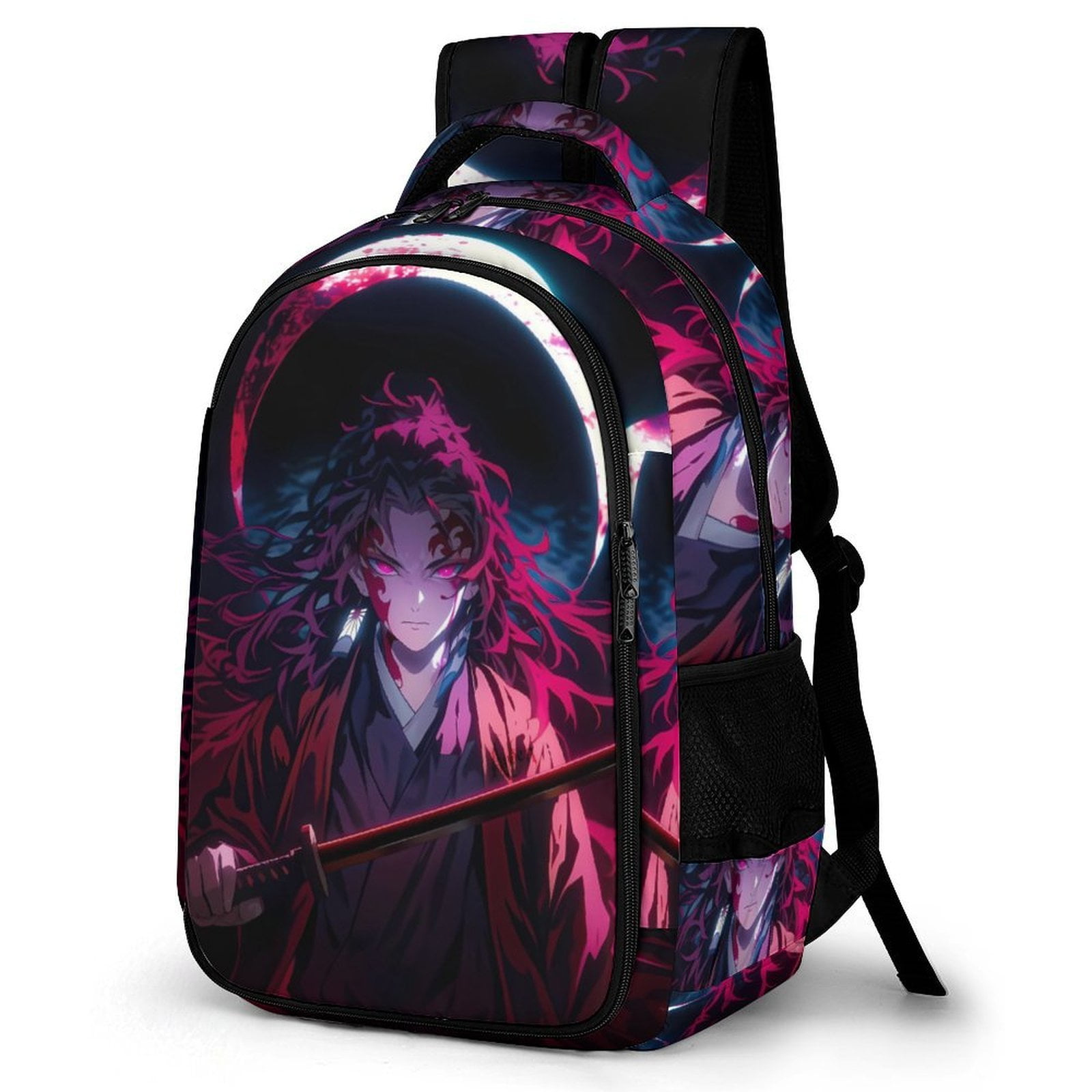 Demon-Slayer-Kimetsu-No-Yaiba Backpack, Lightweight Dual Zippers School ...
