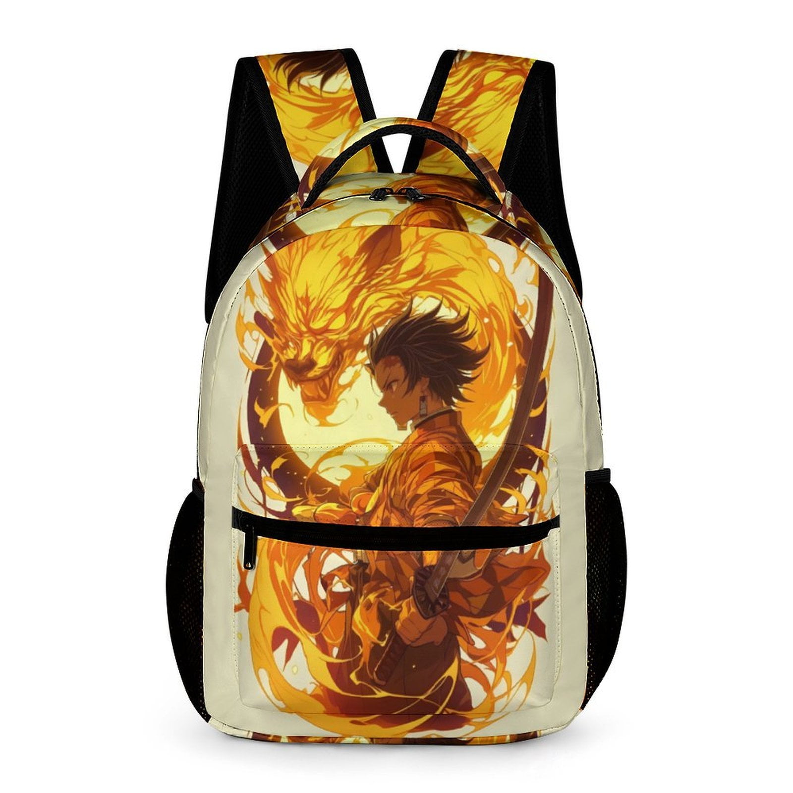 Demon-Slayer-Kimetsu-No-Yaiba Backpack, School Backpacks with Side Mesh ...