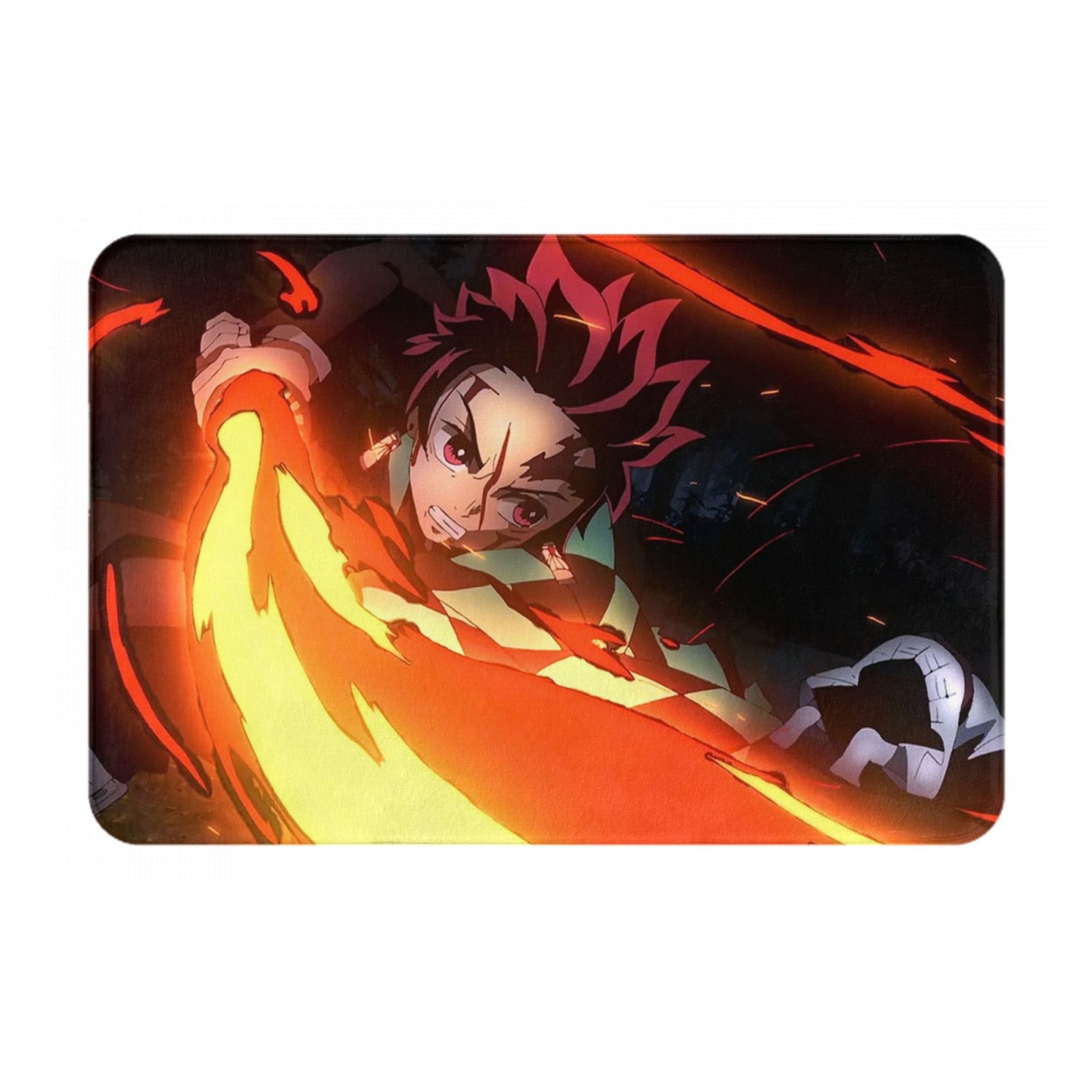 Demon Slayer Kimetsu No Yaiba Bathroom Rugs, Anime Flannel Rug, Super ...