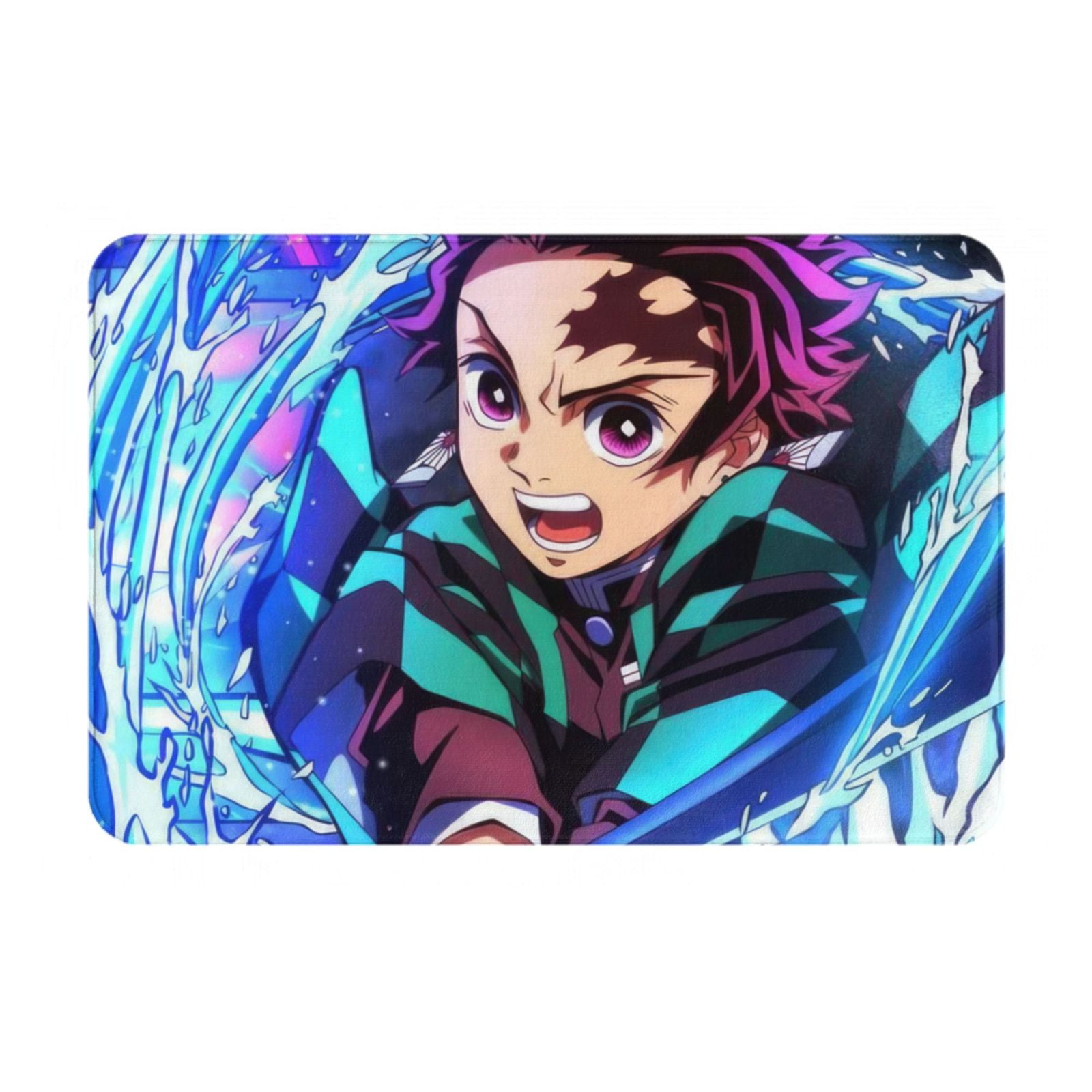 Demon Slayer Kimetsu No Yaiba Bathroom Rugs, Anime Flannel Rug, Super ...