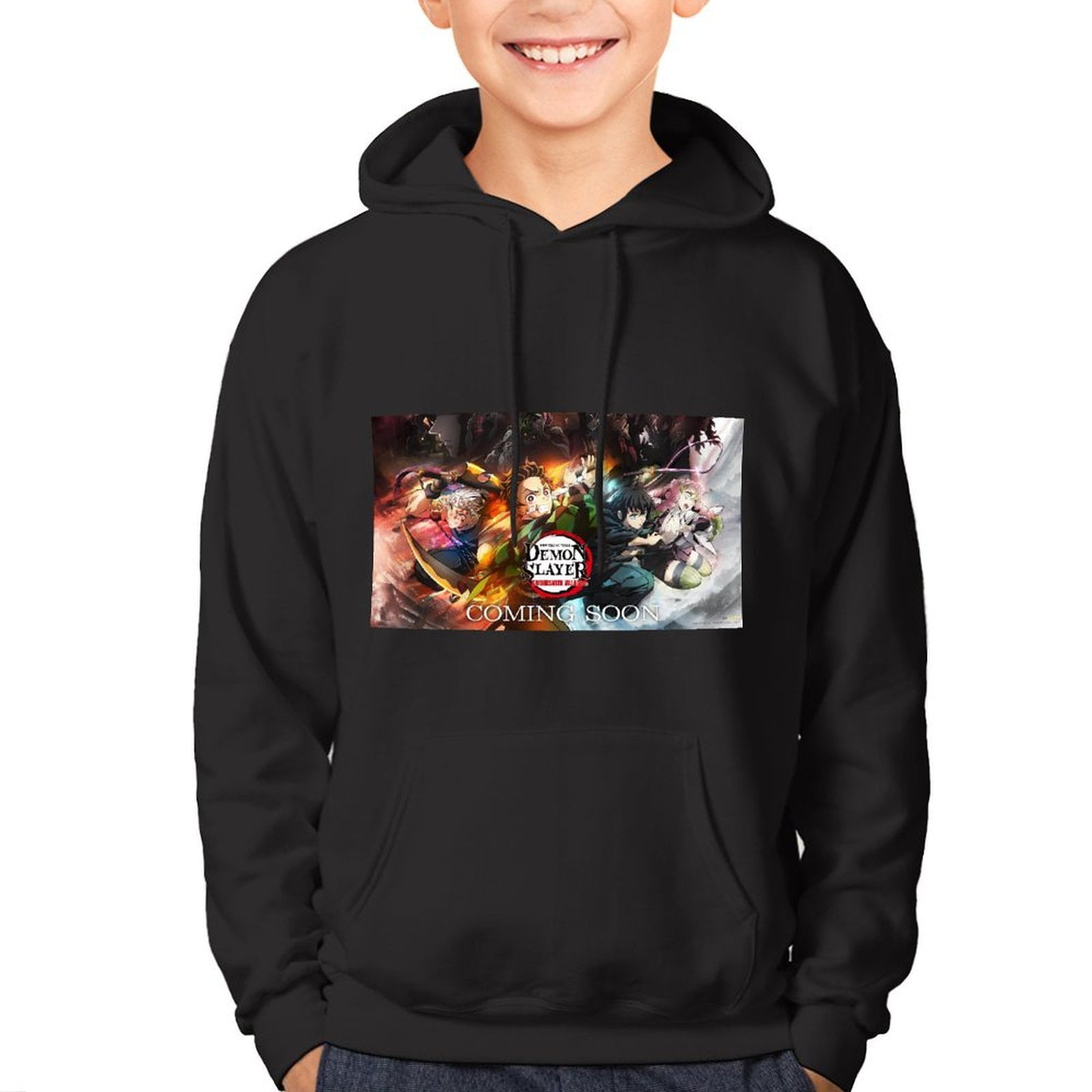 Demon Slayer Kimetsu No Yaiba Black Kids' Hoodie 3d Print Sweatshirt ...